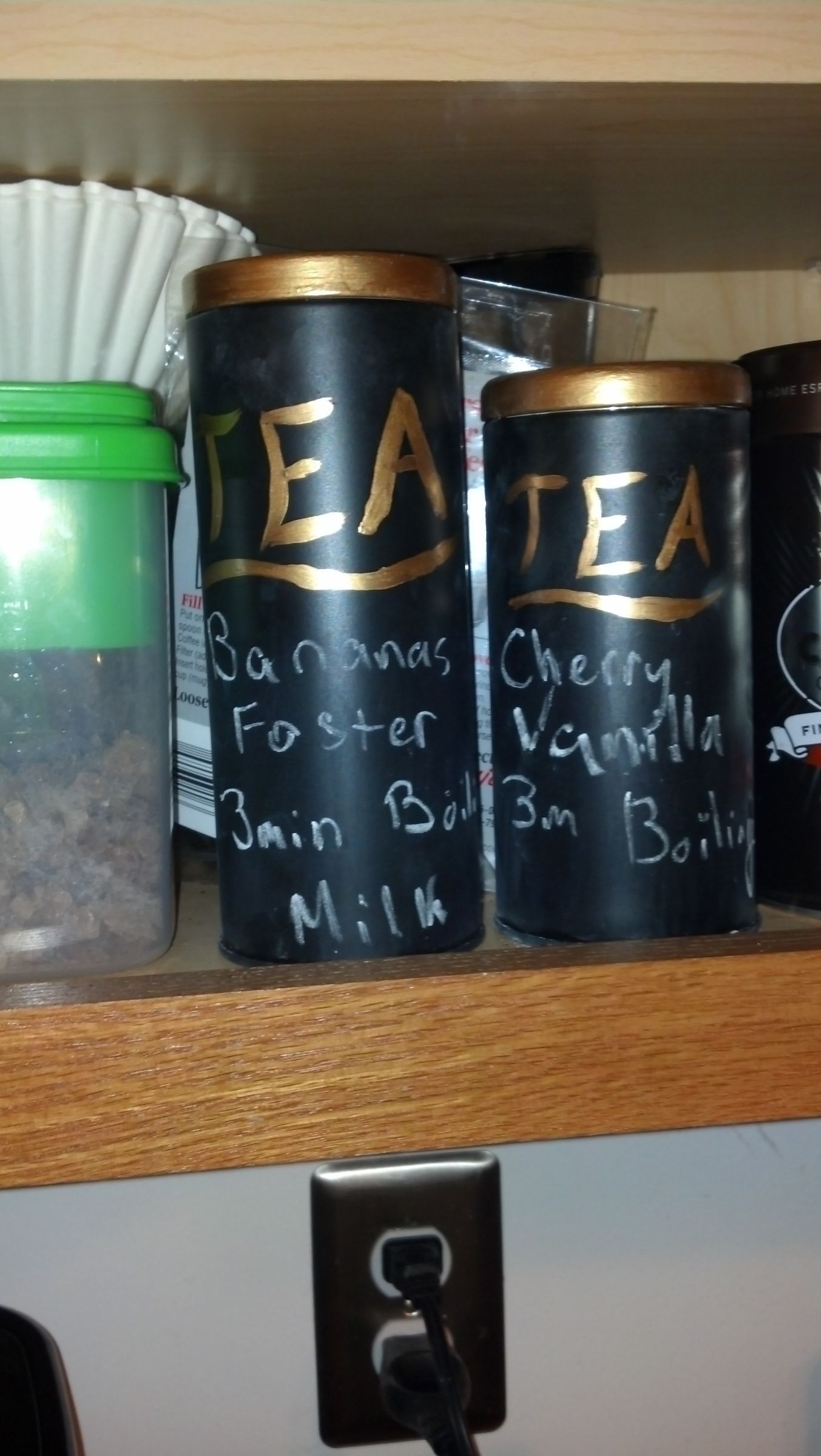 Upcycled Chalkboard Tea Tins : 4 Steps - Instructables