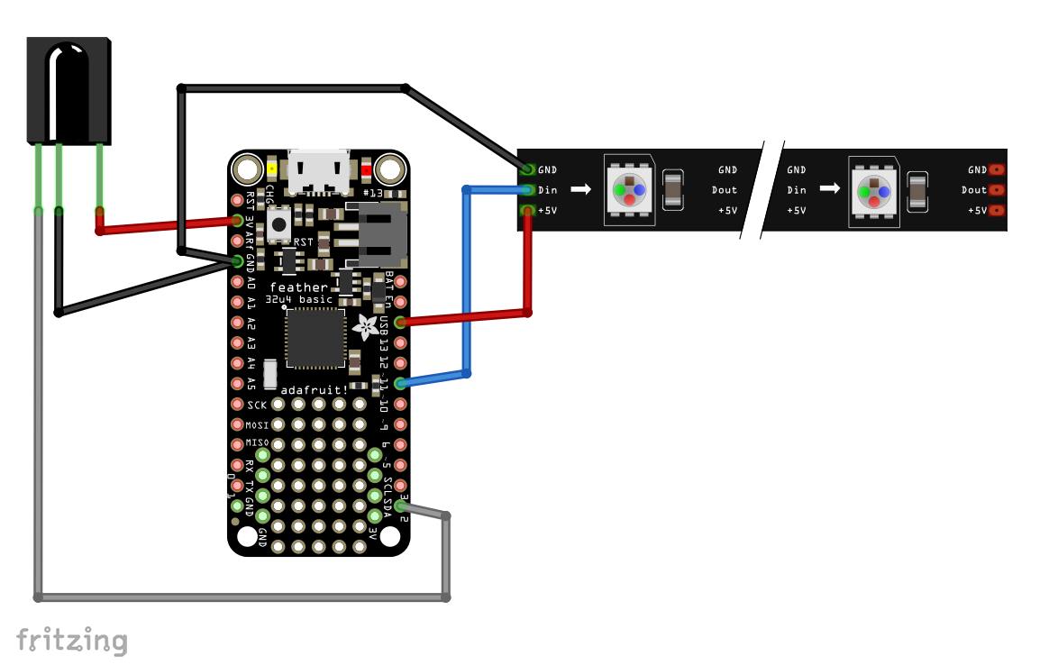 Illuminated Neopixel Sign With IR Remote Control : 8 Steps (with ...