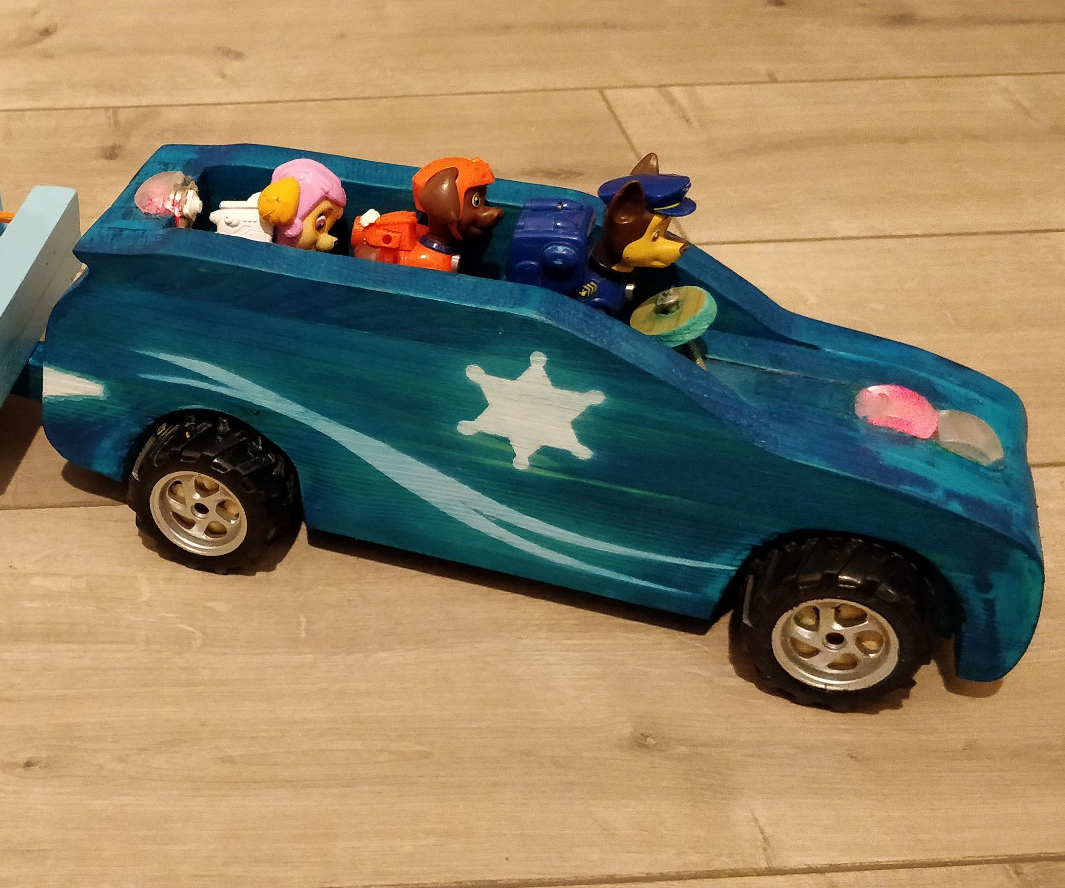 DIY Wooden Police Vehicle Toy With Led Lights : 25 Steps (with Pictures ...