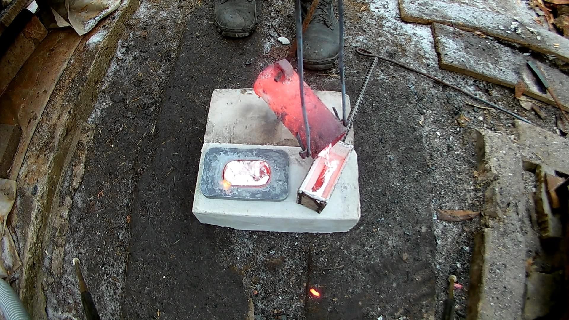 Casting Aluminum Bars. Cement and Steel Mold : 4 Steps - Instructables