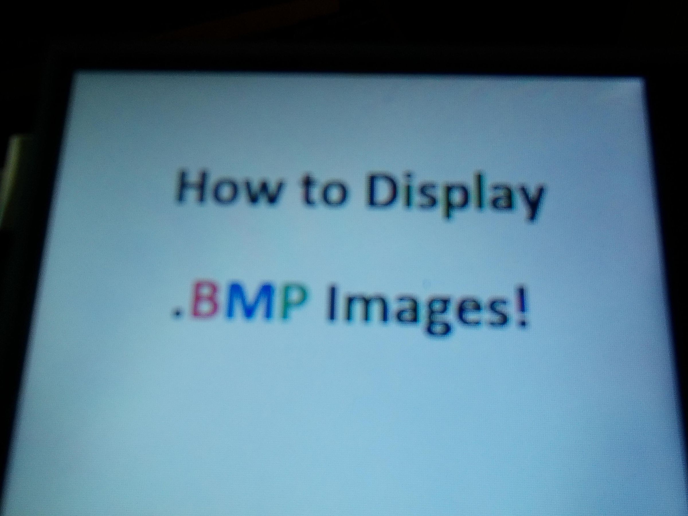 How to Use a TFT 2.8" Touchscreen to Display .bmp Images : 4 Steps ...
