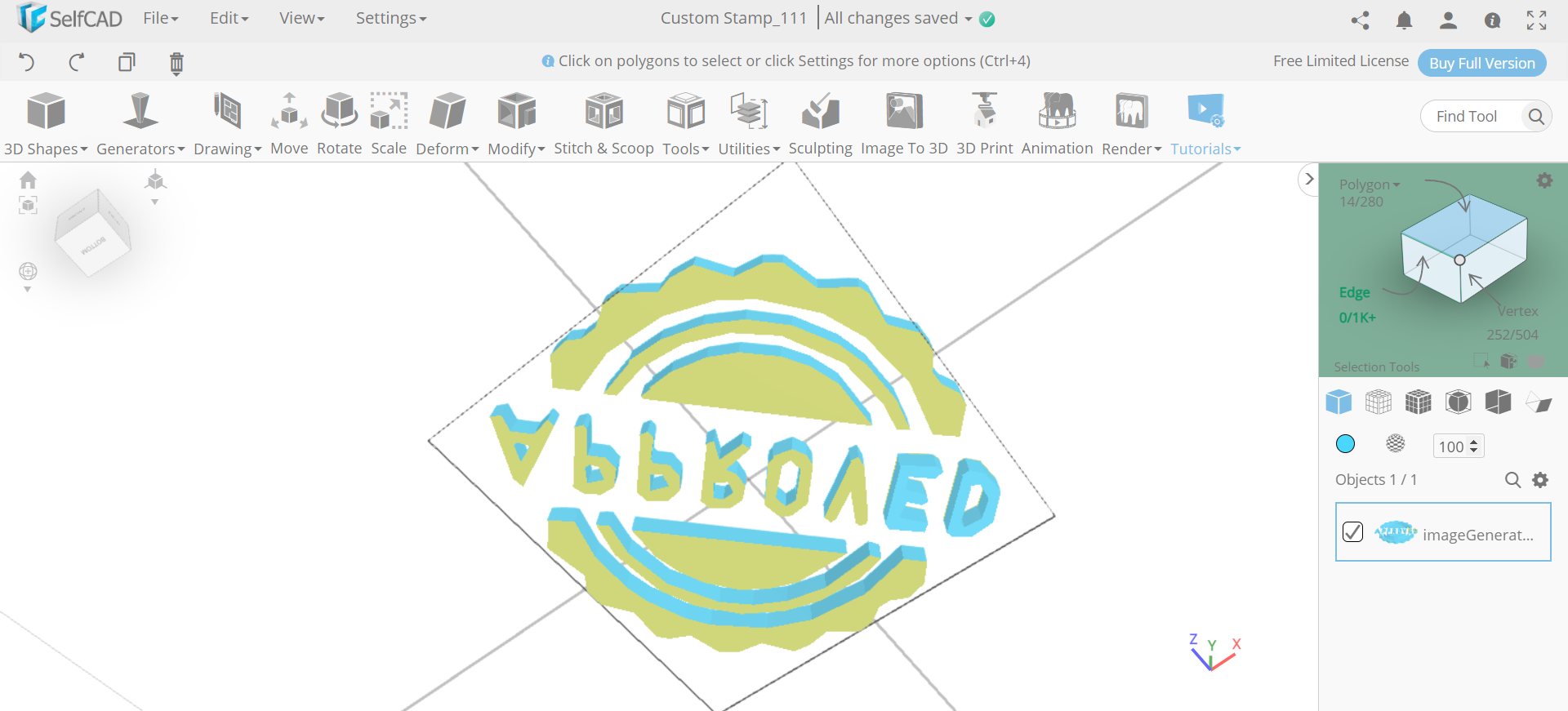 HOW TO CREATE a 3D CUSTOM STAMP USING 3D MODELLING SOFTWARE : 7 Steps ...