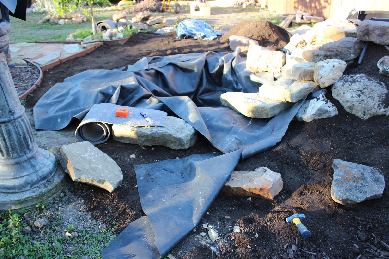 New Pond Install With Waterfall - Instructables