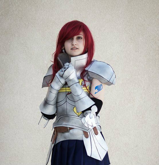 Erza Scarlet Heart Kreuz Armor Anime Erza Scarlet's Sword Cosplay