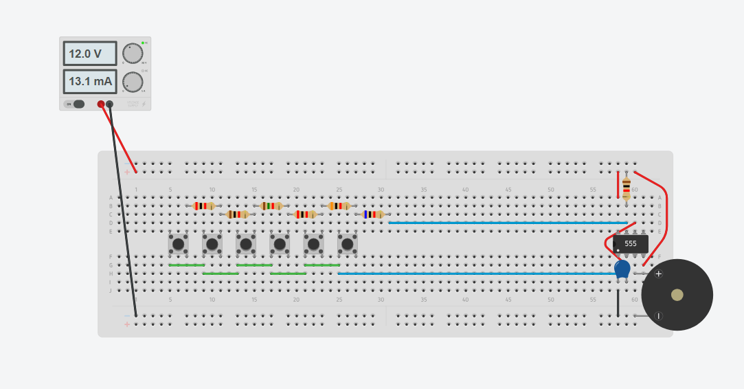 Building a Simple Electronic Piano Using Tinkercad Circuits : 10 Steps ...