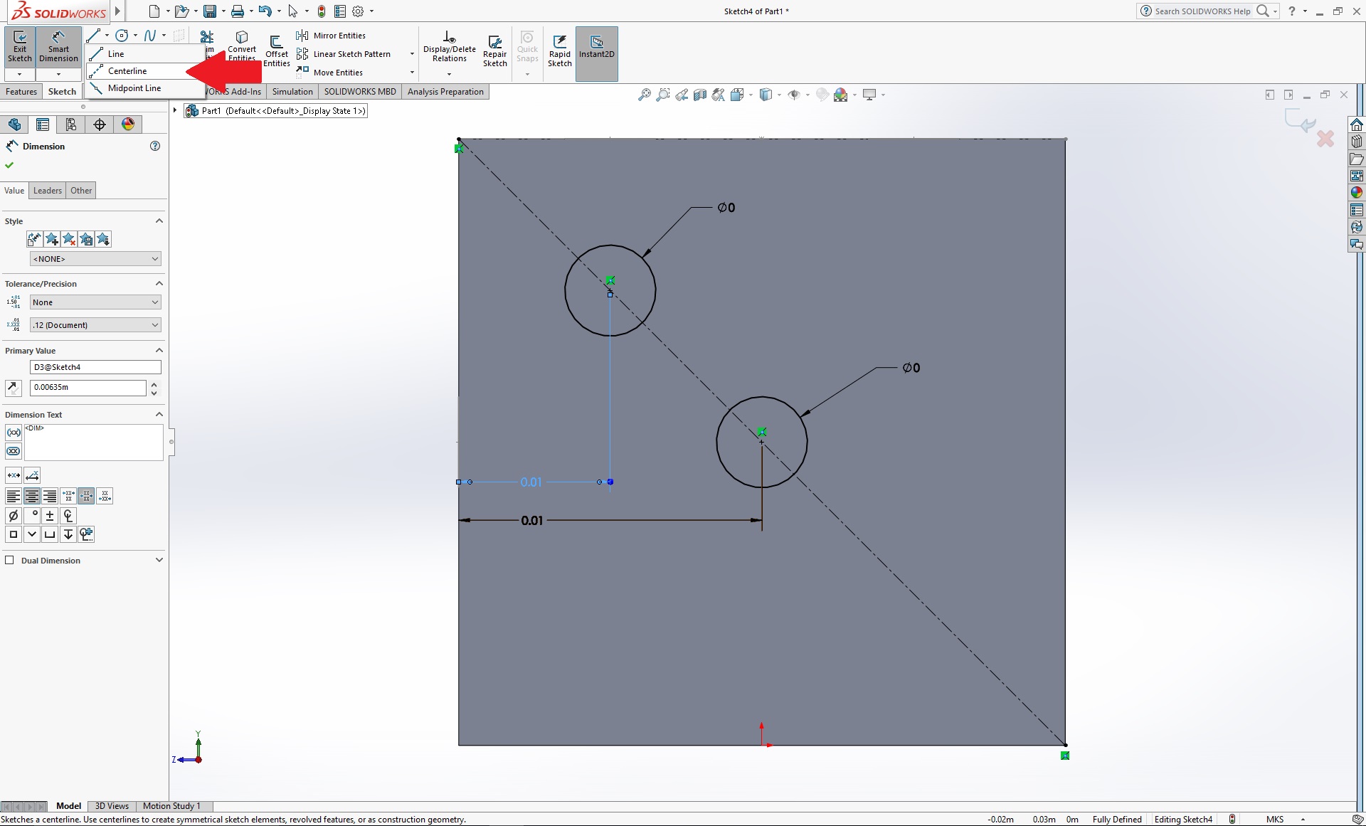 Learning a Few Basic Functions of SOLIDWORKS: Making a Six Sided Dice ...