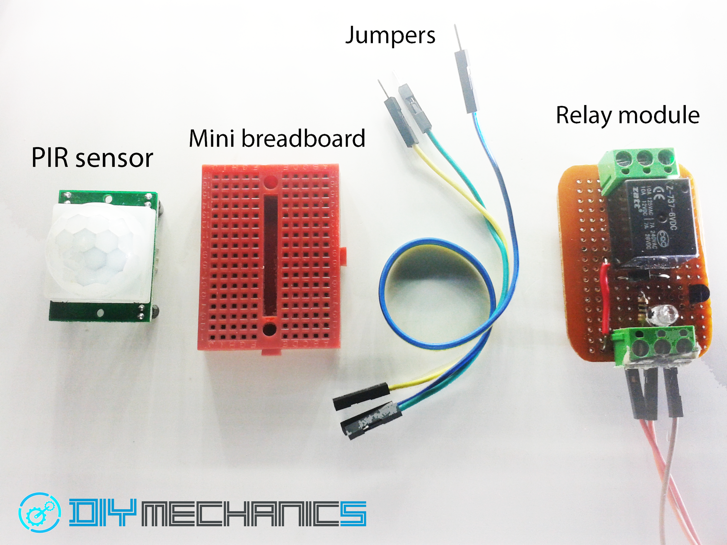 DIY SIMPLE AUTOMATIC LIGHT USING PIR MOTION SENSOR. : 6 Steps (with ...