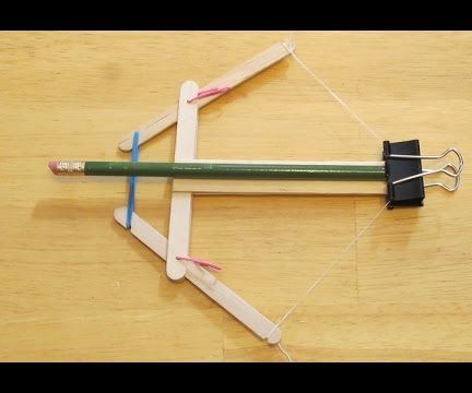 How to Make a Rubber Band Powered Crossbow - Instructables
