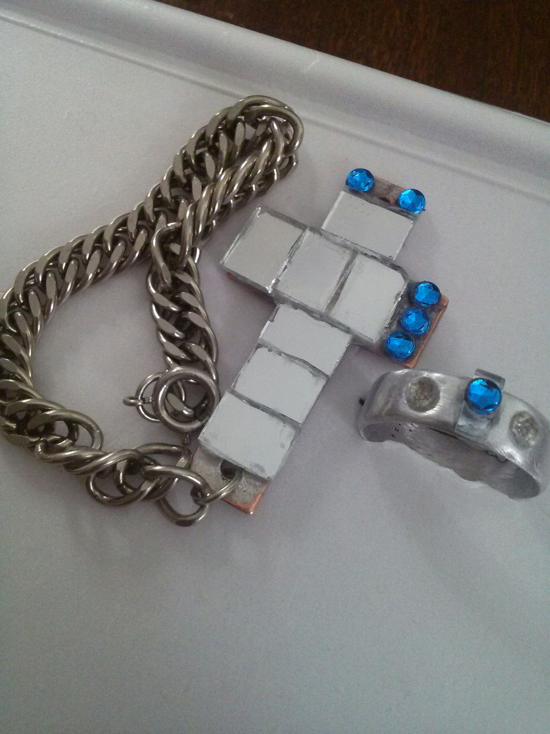 Aluminum Swiffer Wet Jet Handle Ring and Cross With Glass Matching Set ...