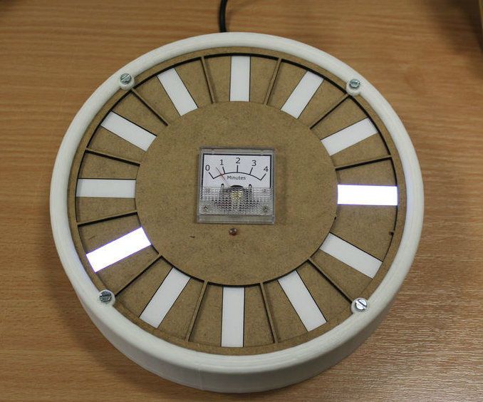 Arduino LED Backlight Clock With Pulsing Minute Hand : 7 Steps (with ...
