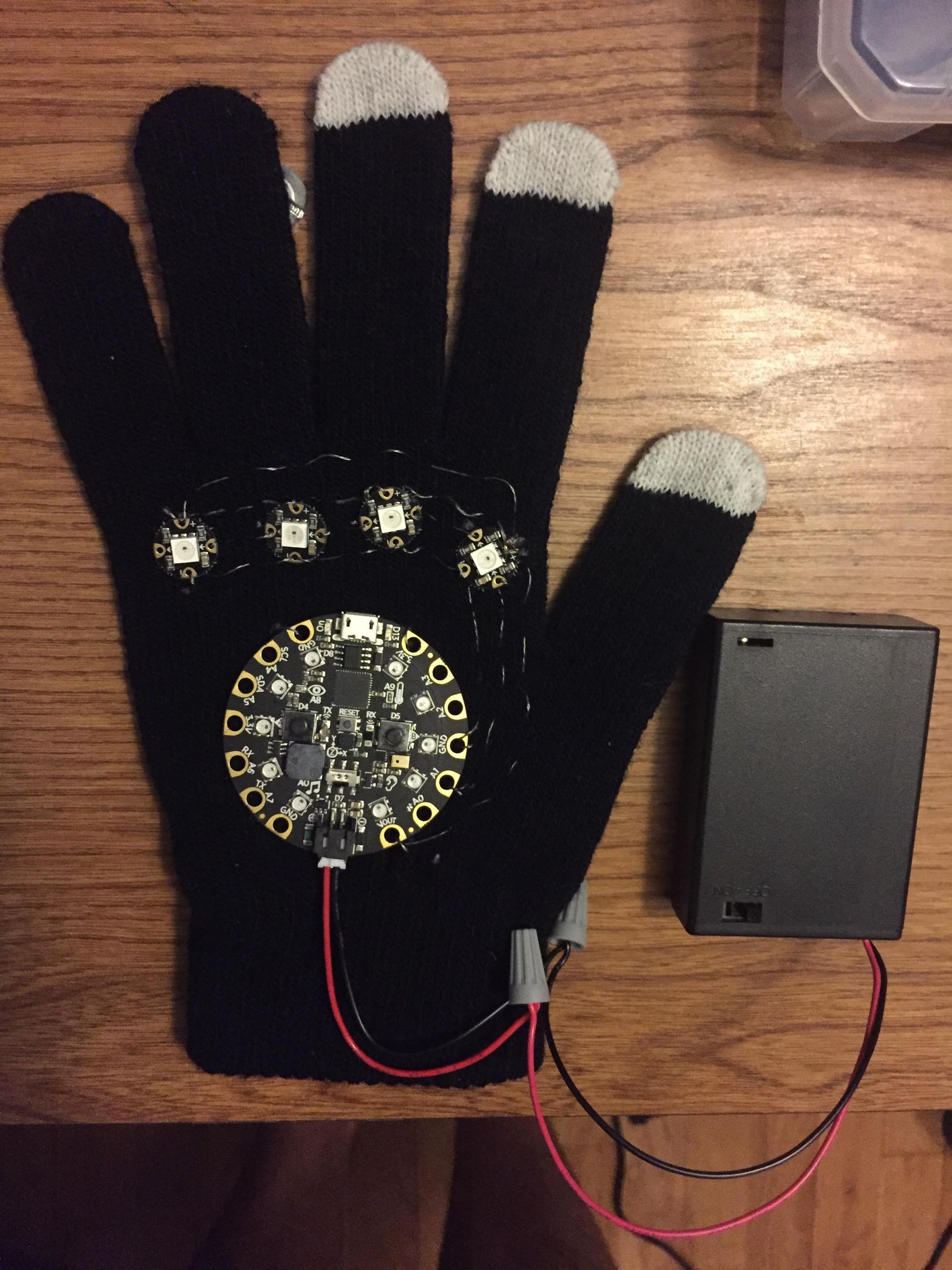 Interactive Assignment - Wearable LED Glove : 7 Steps - Instructables
