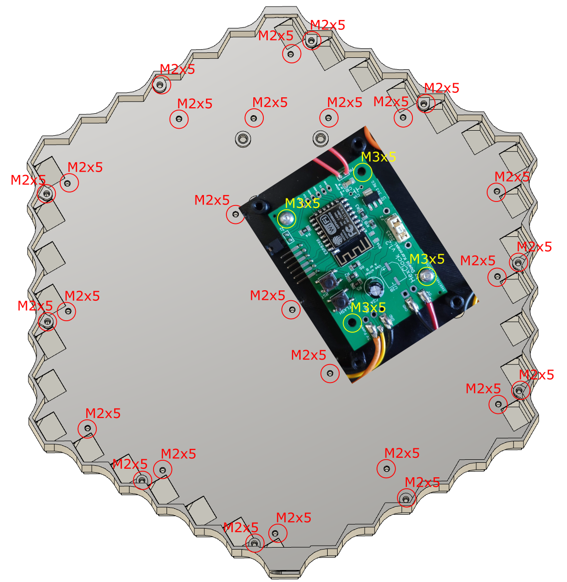 LED Hexagon Wall Clock : 9 Steps (with Pictures) - Instructables