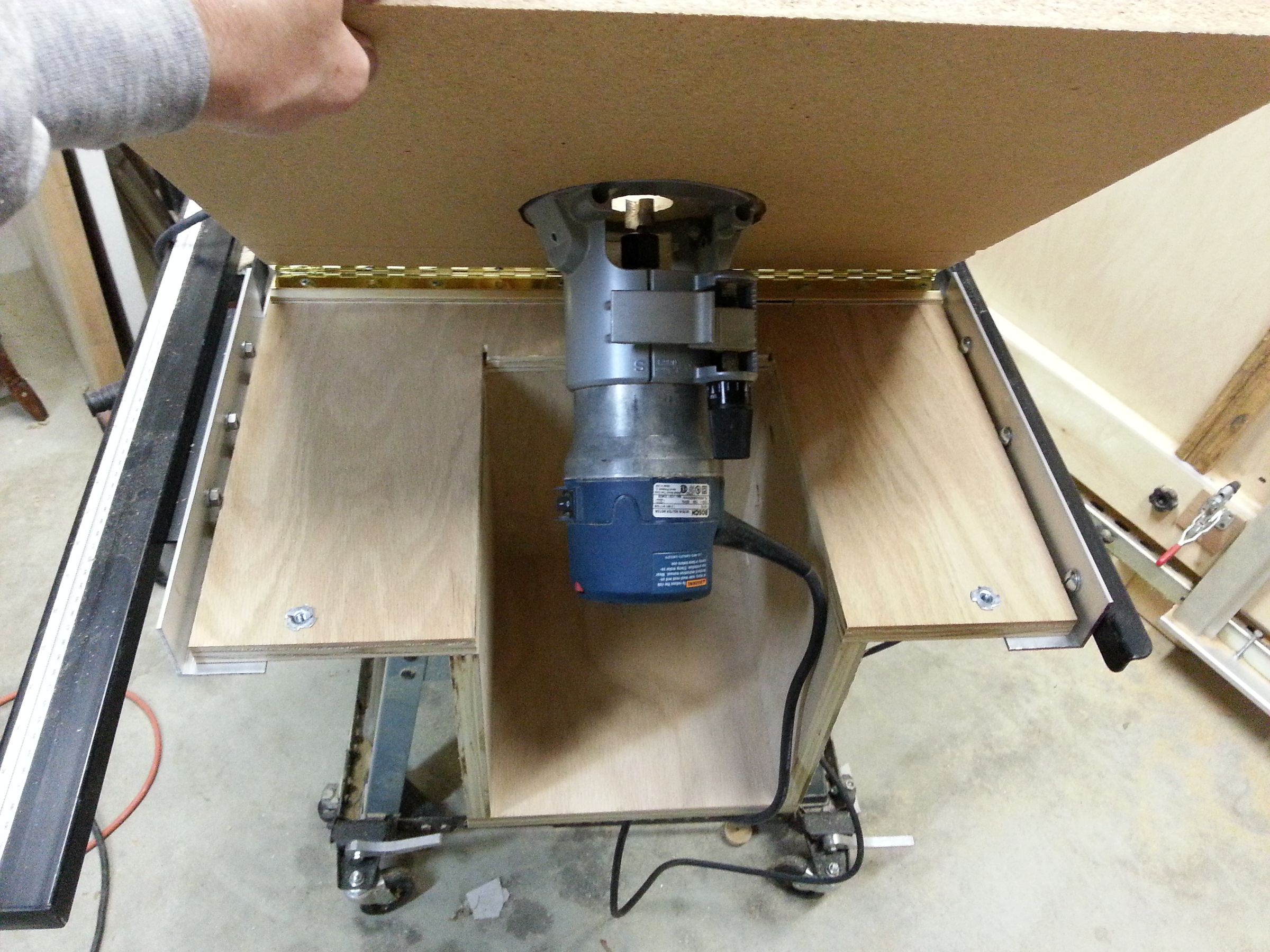 Add a Router Table With Dust Collector to Your Table Saw : 7 Steps ...