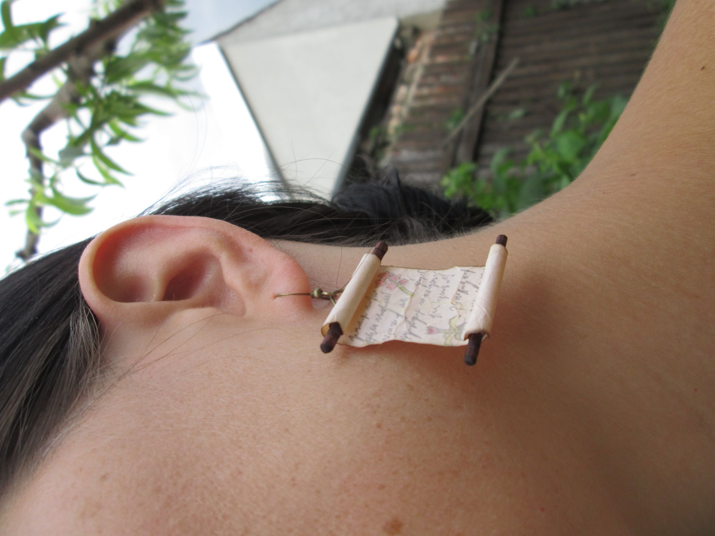 Make Spell Scroll Earrings With Hidden Messages : 6 Steps (with ...