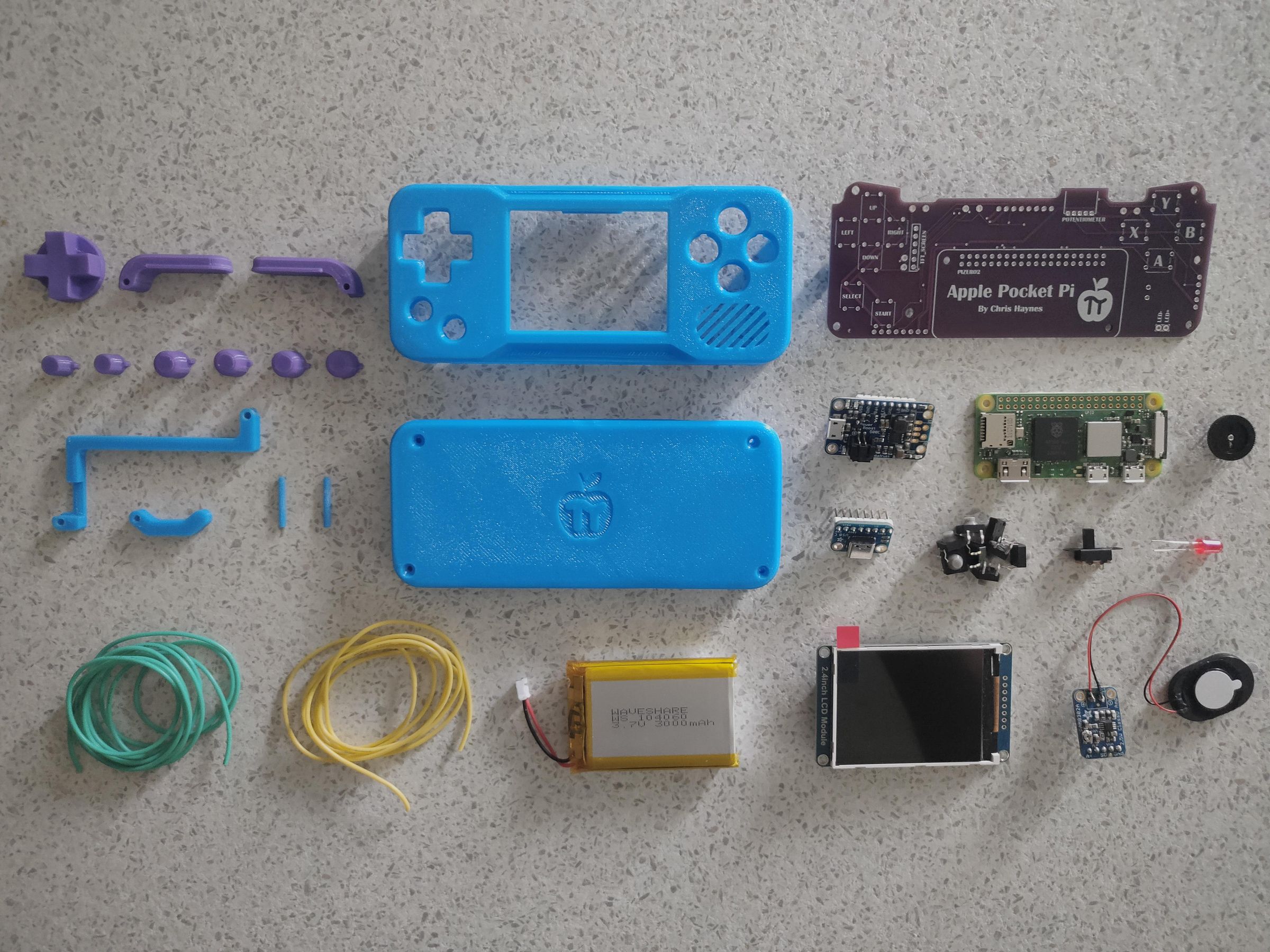 Apple Pocket Pi - 3D Printable Retro Handheld Games Console : 22 Steps ...