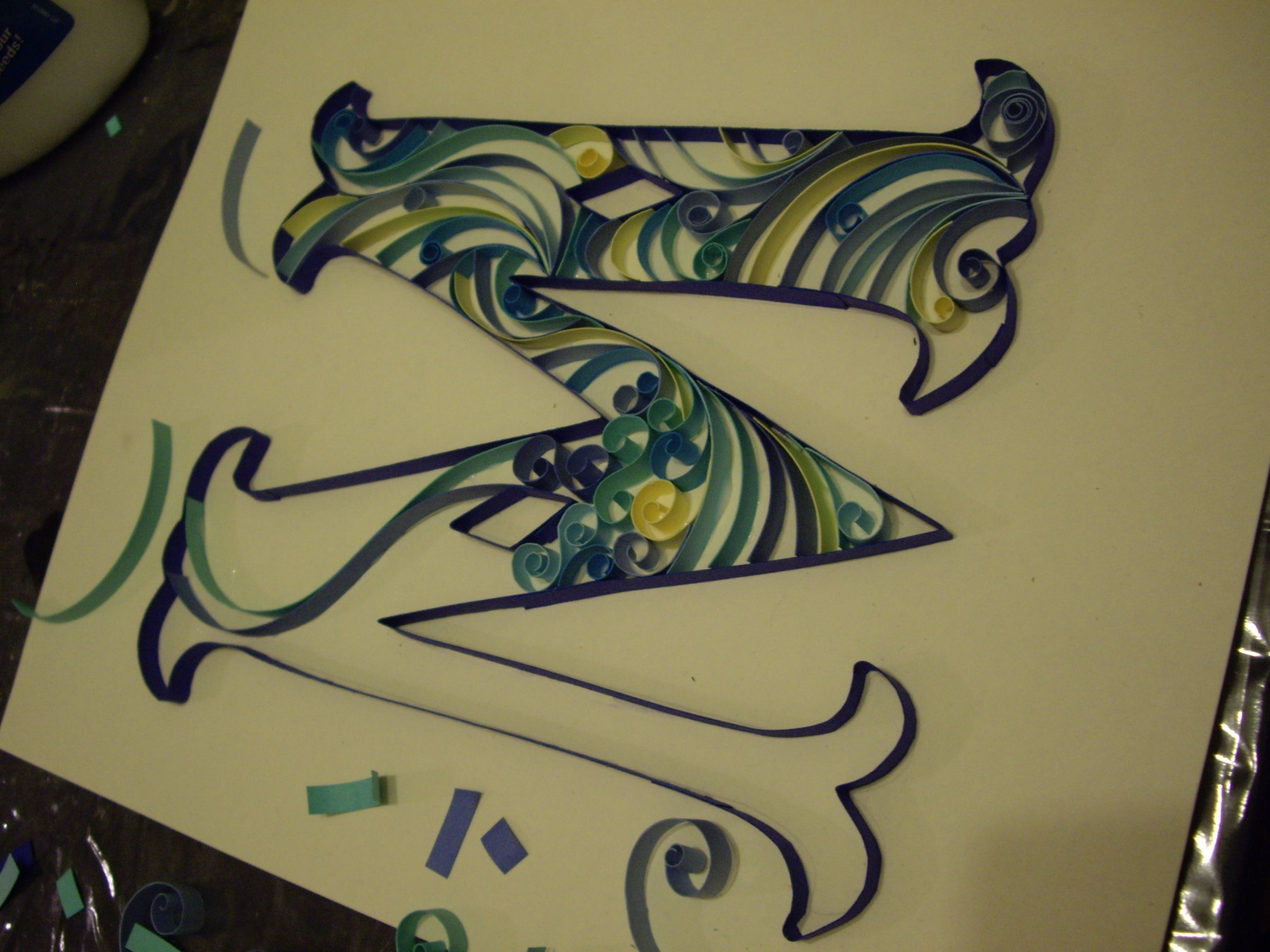 Quilled Monograms -Cheap, Easy, No Special Equipment : 6 Steps (with ...