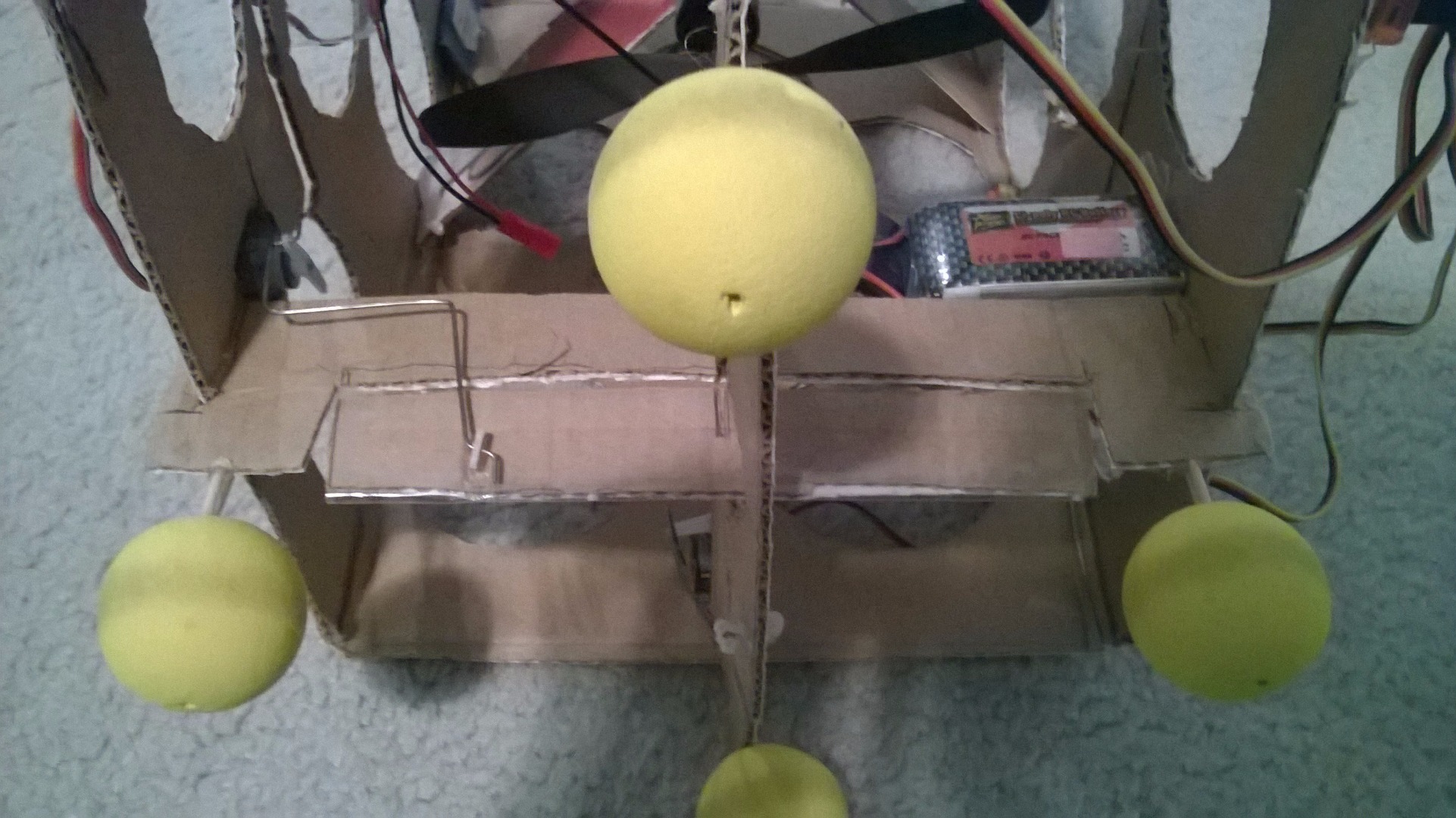 The Flying Gyro Stabilized VTOL Cardboard Box : 6 Steps (with Pictures ...