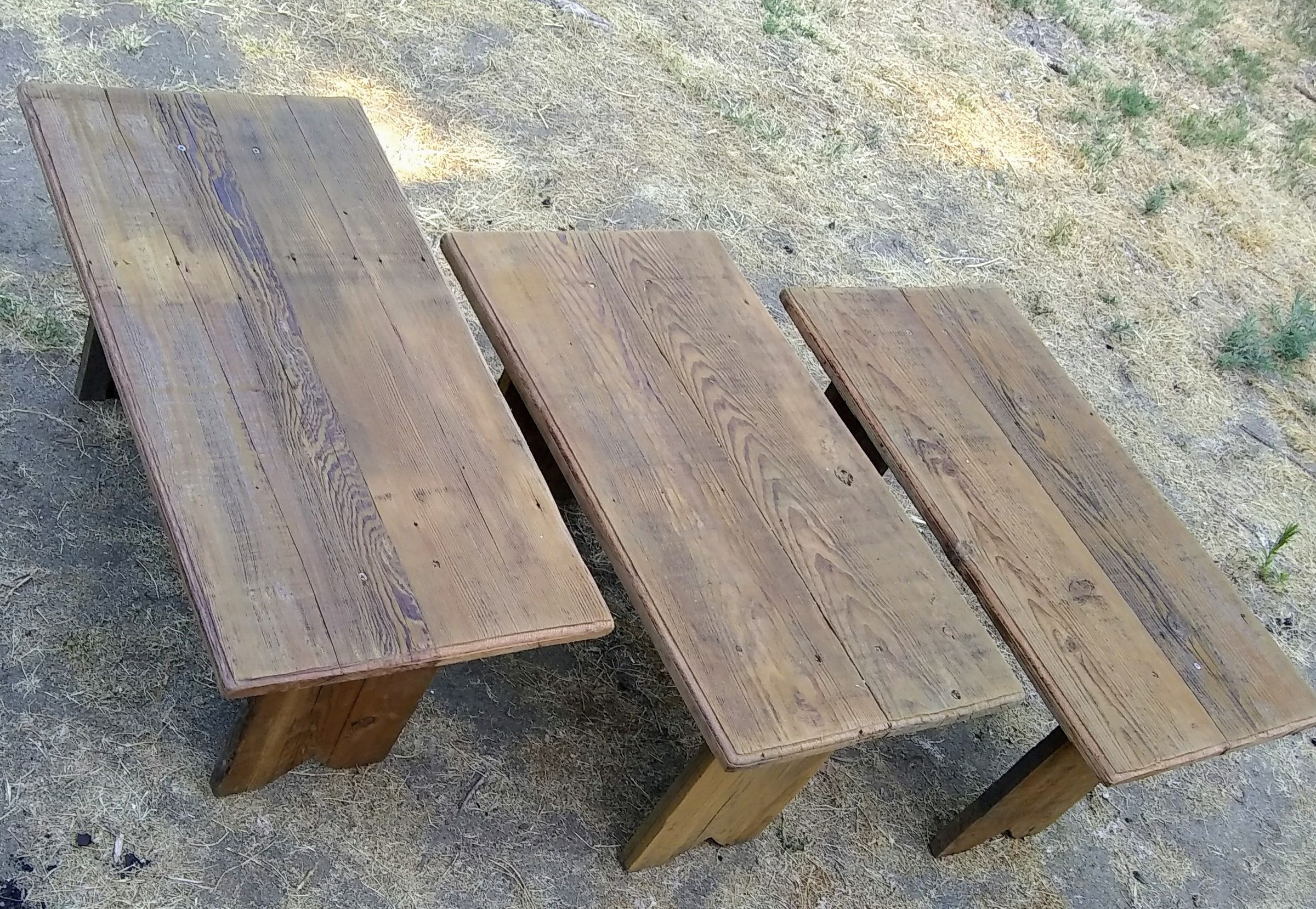 Simple Shaker-Style Bench - From Redwood Fencing : 6 Steps (with ...