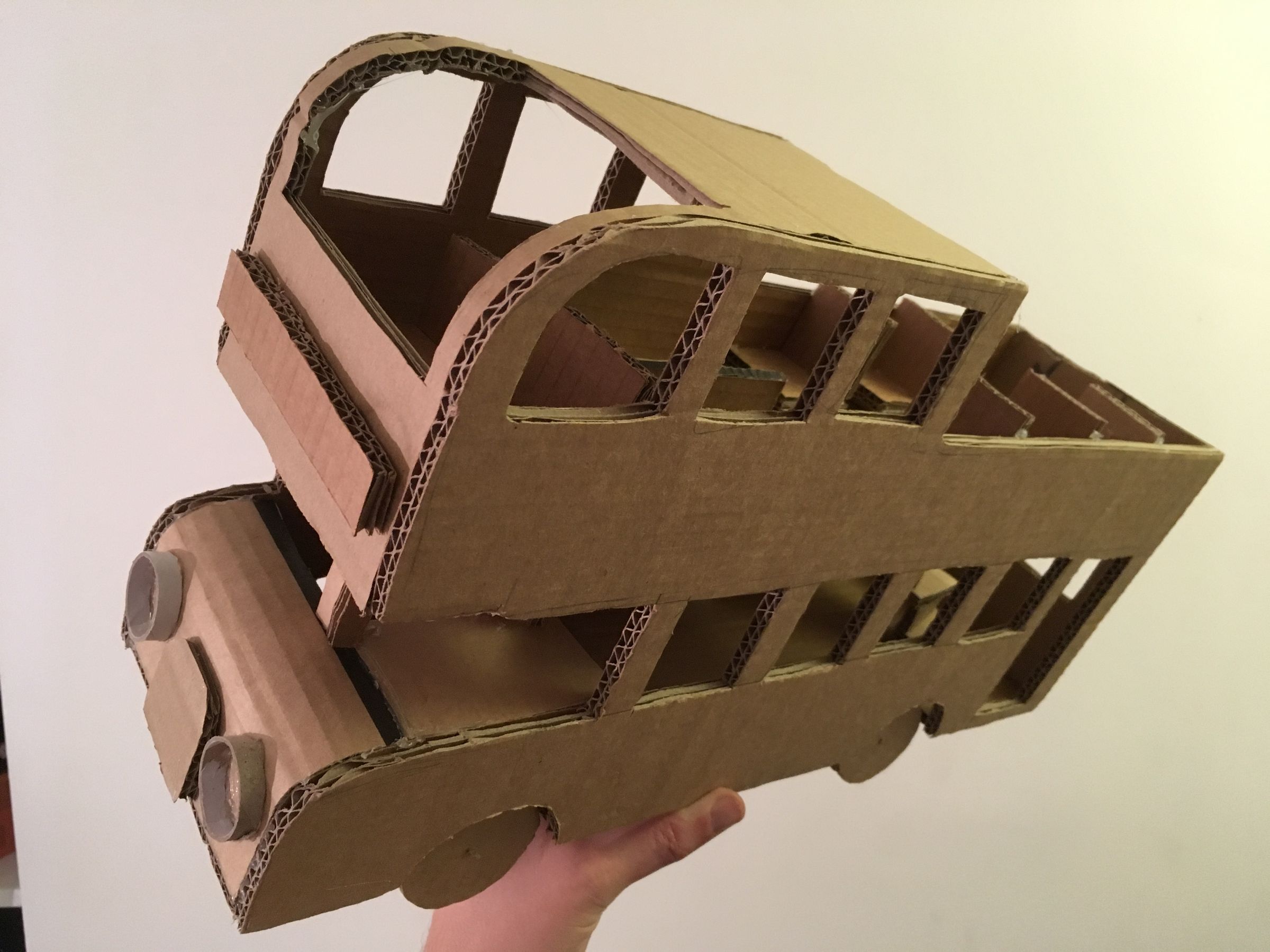 Cardboard Box Bus - for a Toy Ride : 16 Steps (with Pictures ...