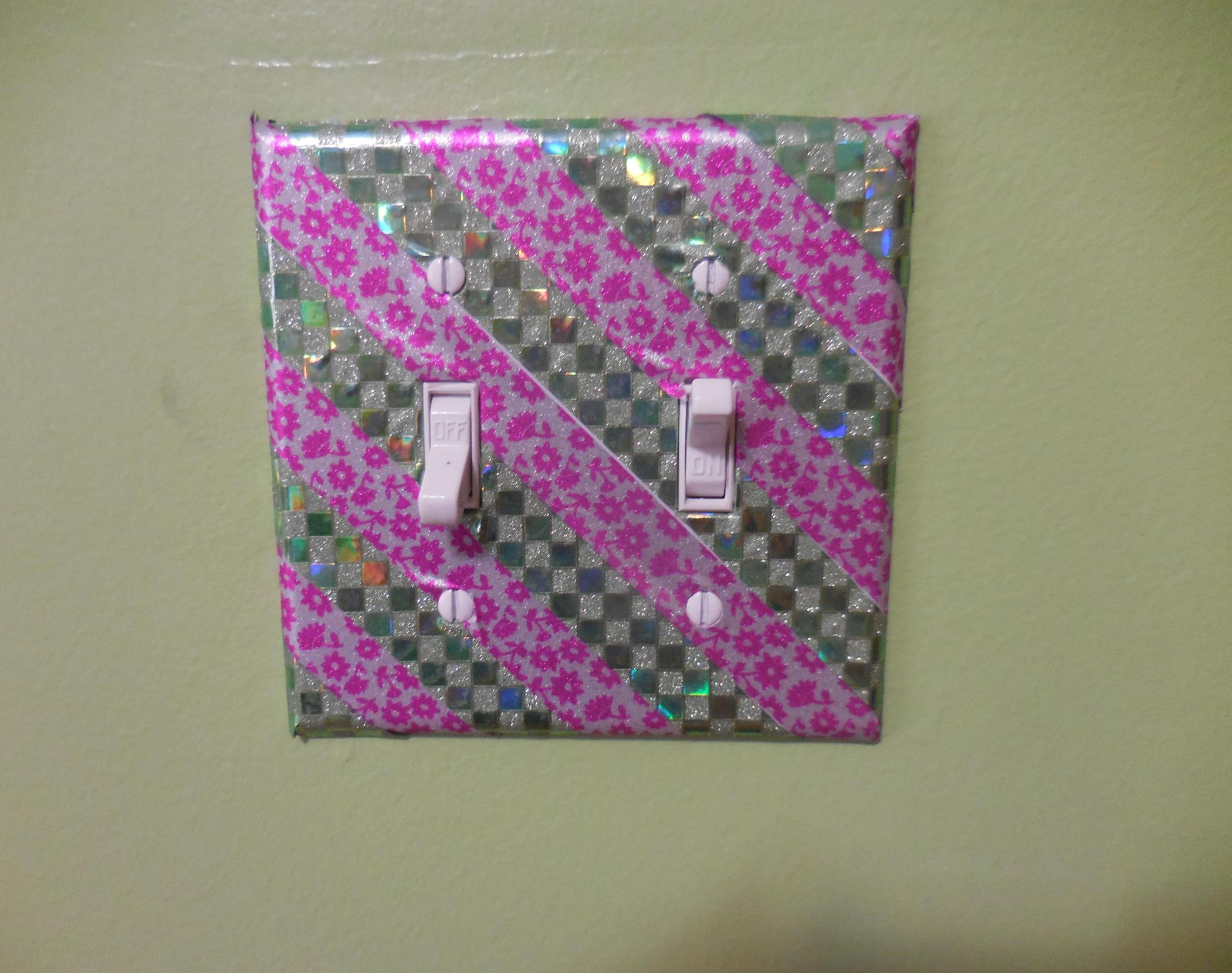Washi Tape Covered Light Switch Plate : 3 Steps - Instructables