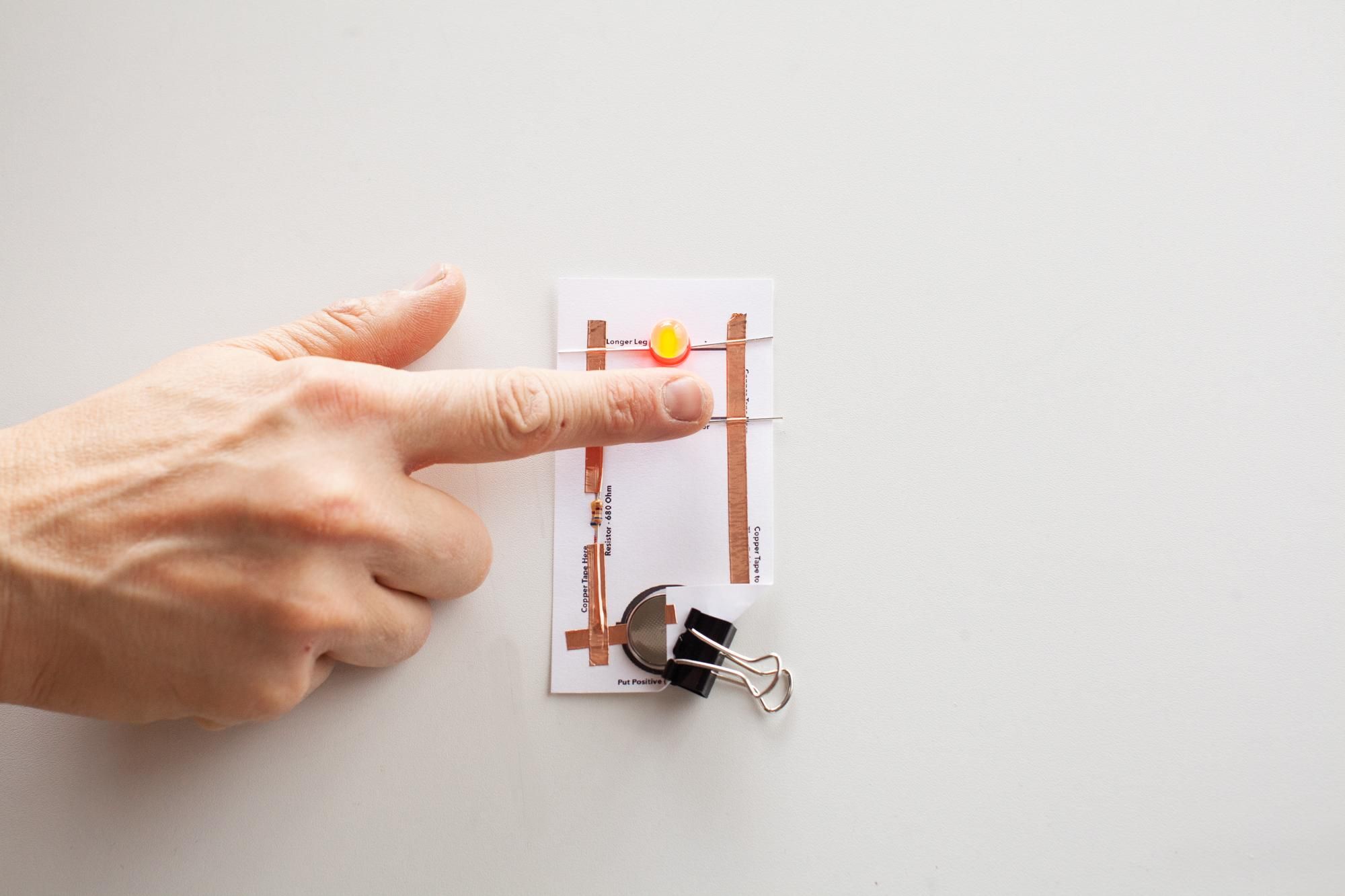 Make a Simple Ambient Light Sensor/Night Light Paper Circuit : 13 Steps ...