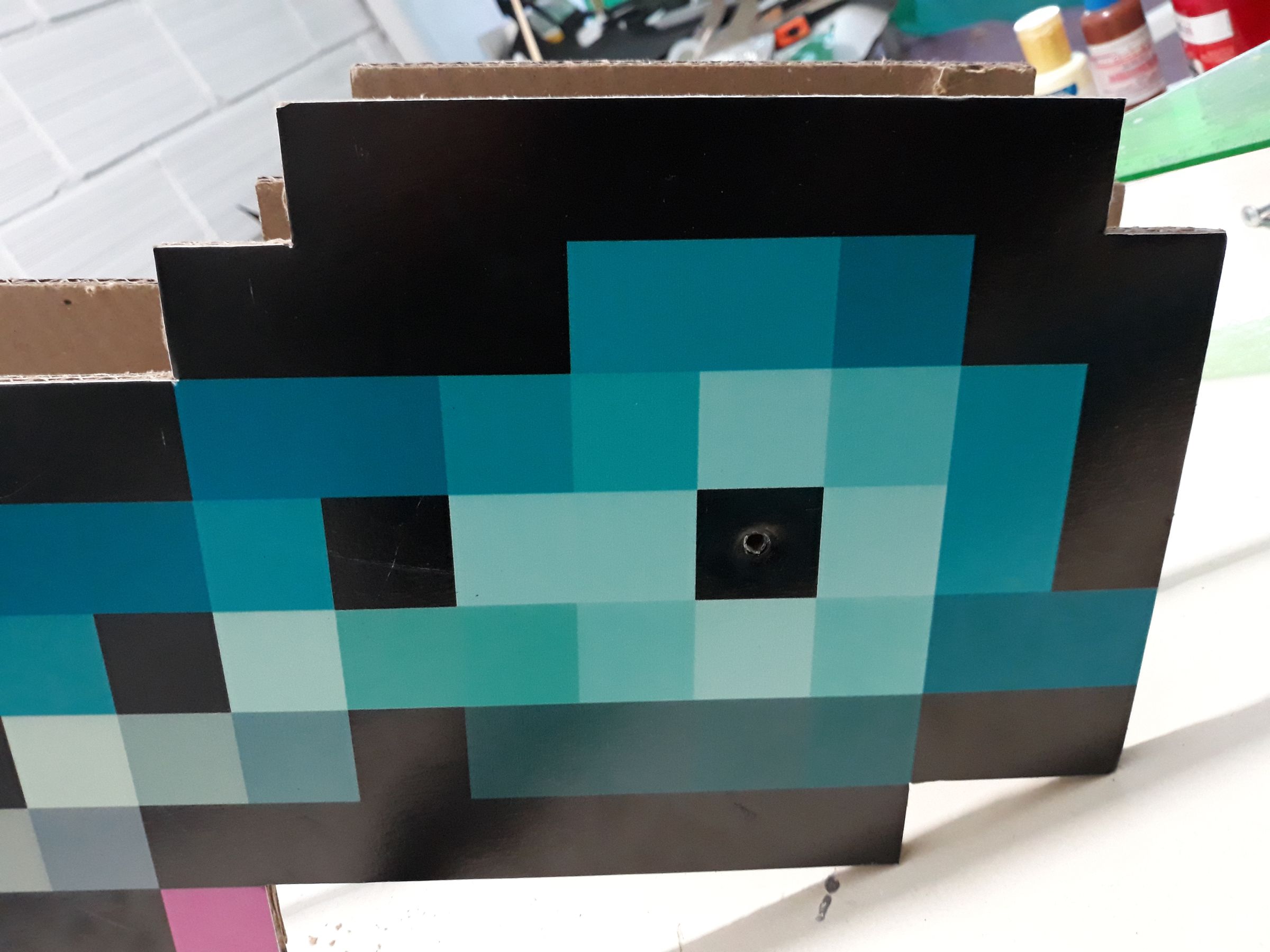 How to Make a 8-BIT SHARK BEAST Cardboard Costume : 15 Steps ...