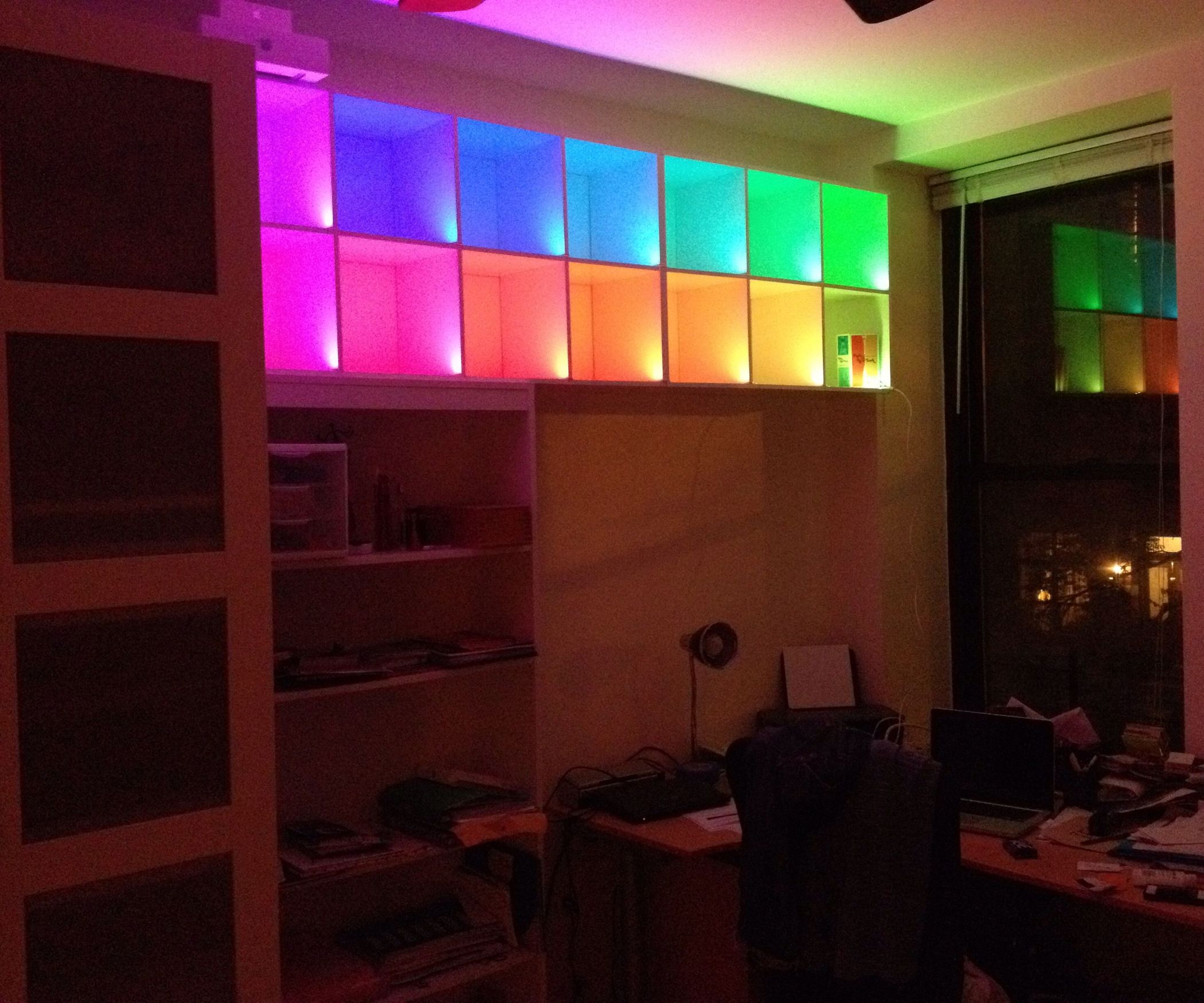 Color Changing Box Shelves With LED-strips and Arduino : 5 Steps (with ...