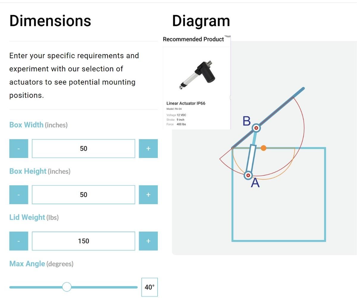 Using Our Calculator Tool to Select Linear Actuators : 7 Steps ...