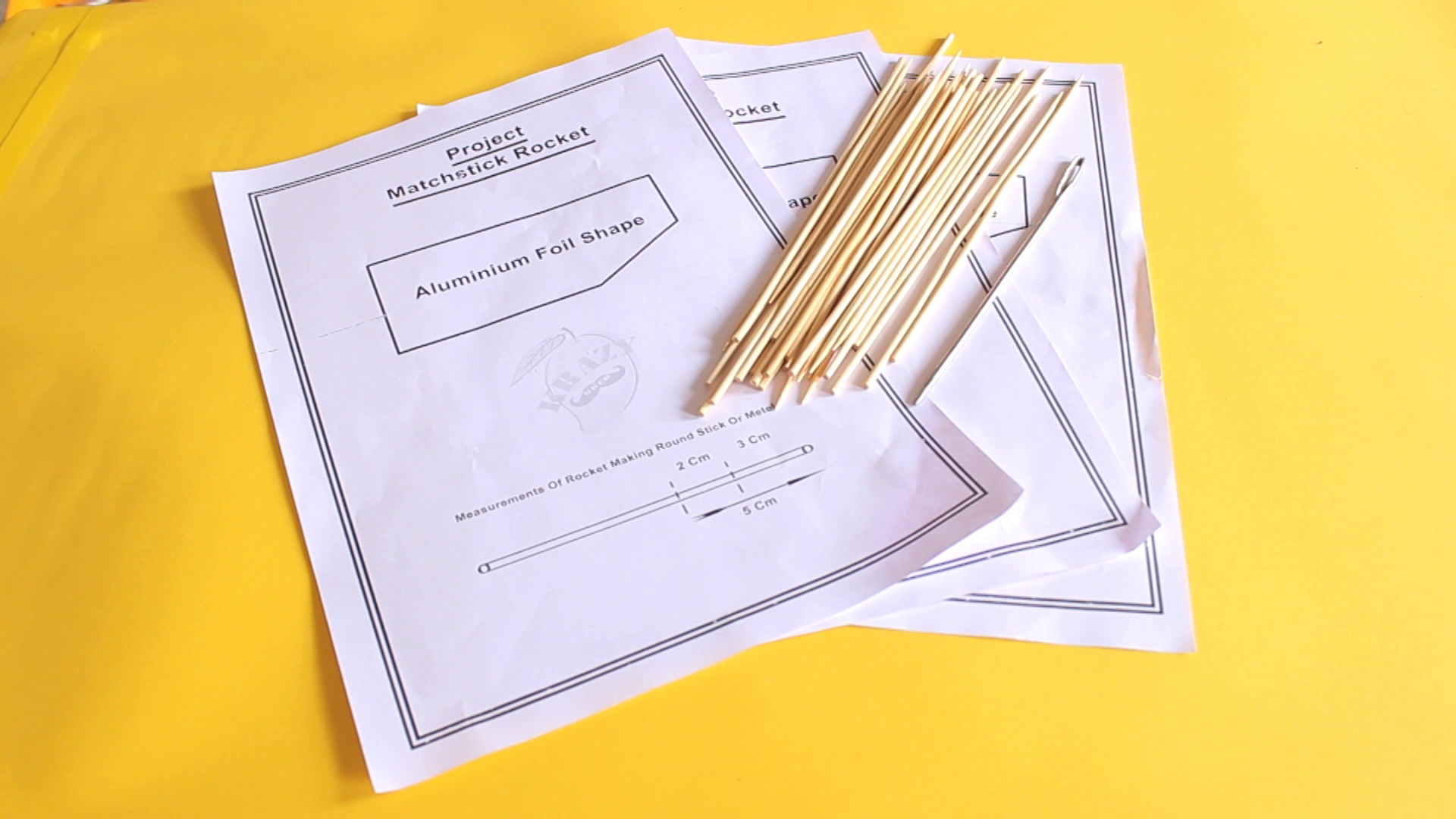 Make a Mini Matchstick Rocket With Matchstick Head and Launcher : 7 ...