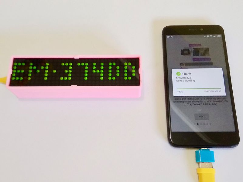 IoT Smart Clock Dot Matrix Use Wemos ESP8266 - ESP Matrix : 12 Steps ...