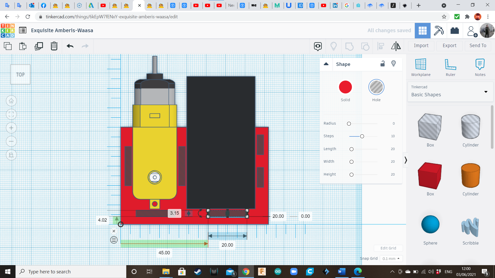 Tinkercad Robotics for School: Laser-cut Walking Machine! : 27 Steps ...