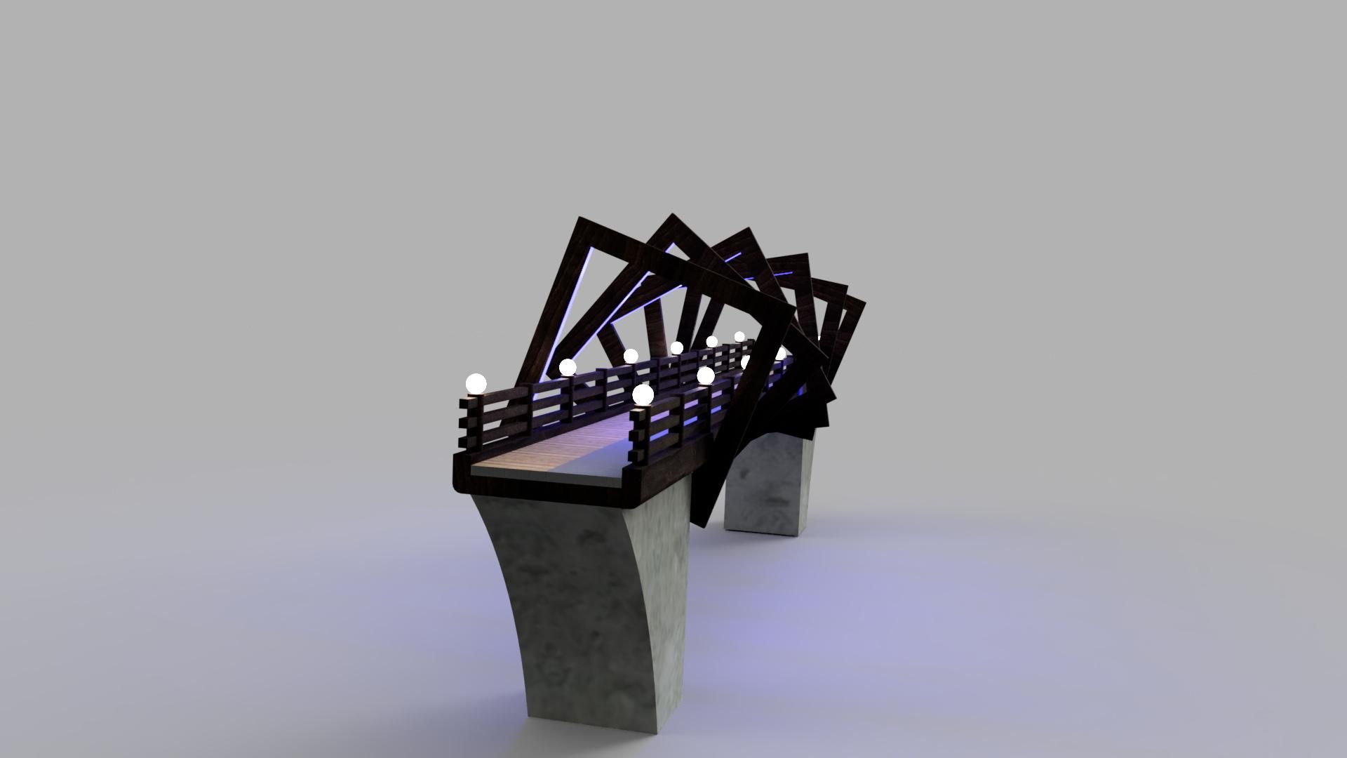 Futuristic Neon Light Bridge With Fusion 360 | Make It Bridge : 6 Steps ...