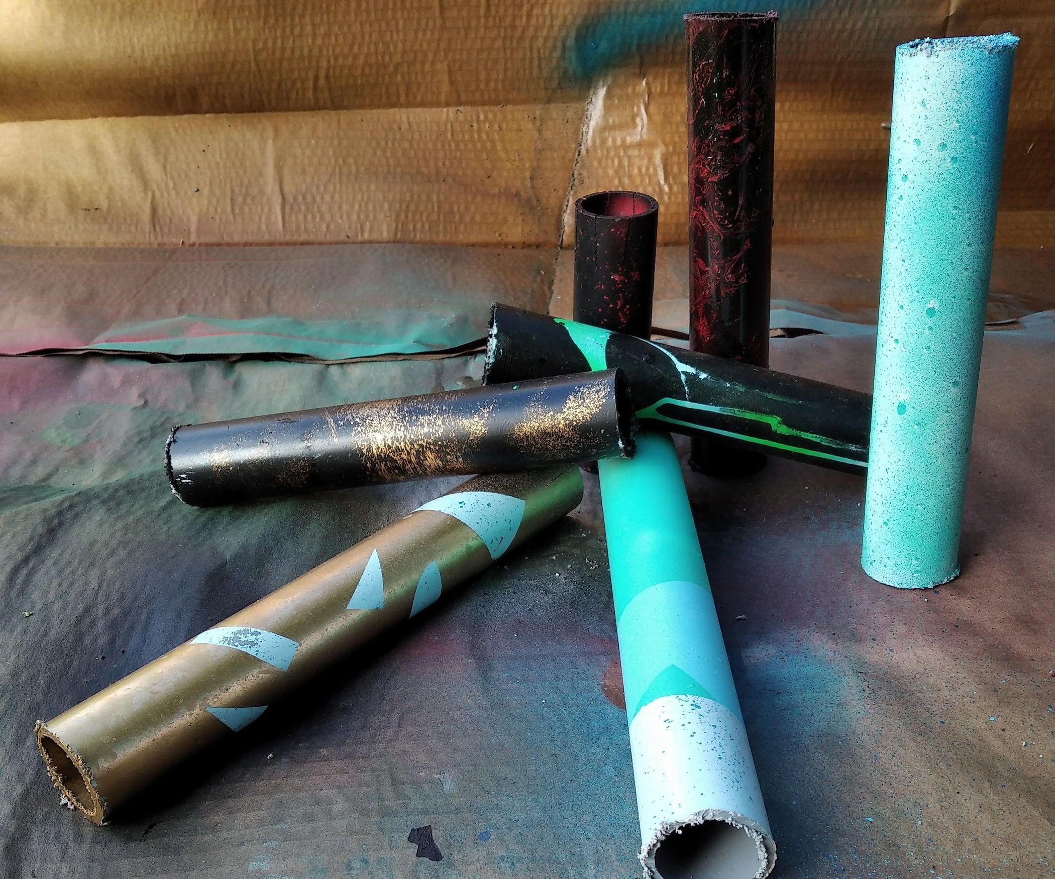 Experimenting With Spraypainting Pipes : 8 Steps - Instructables