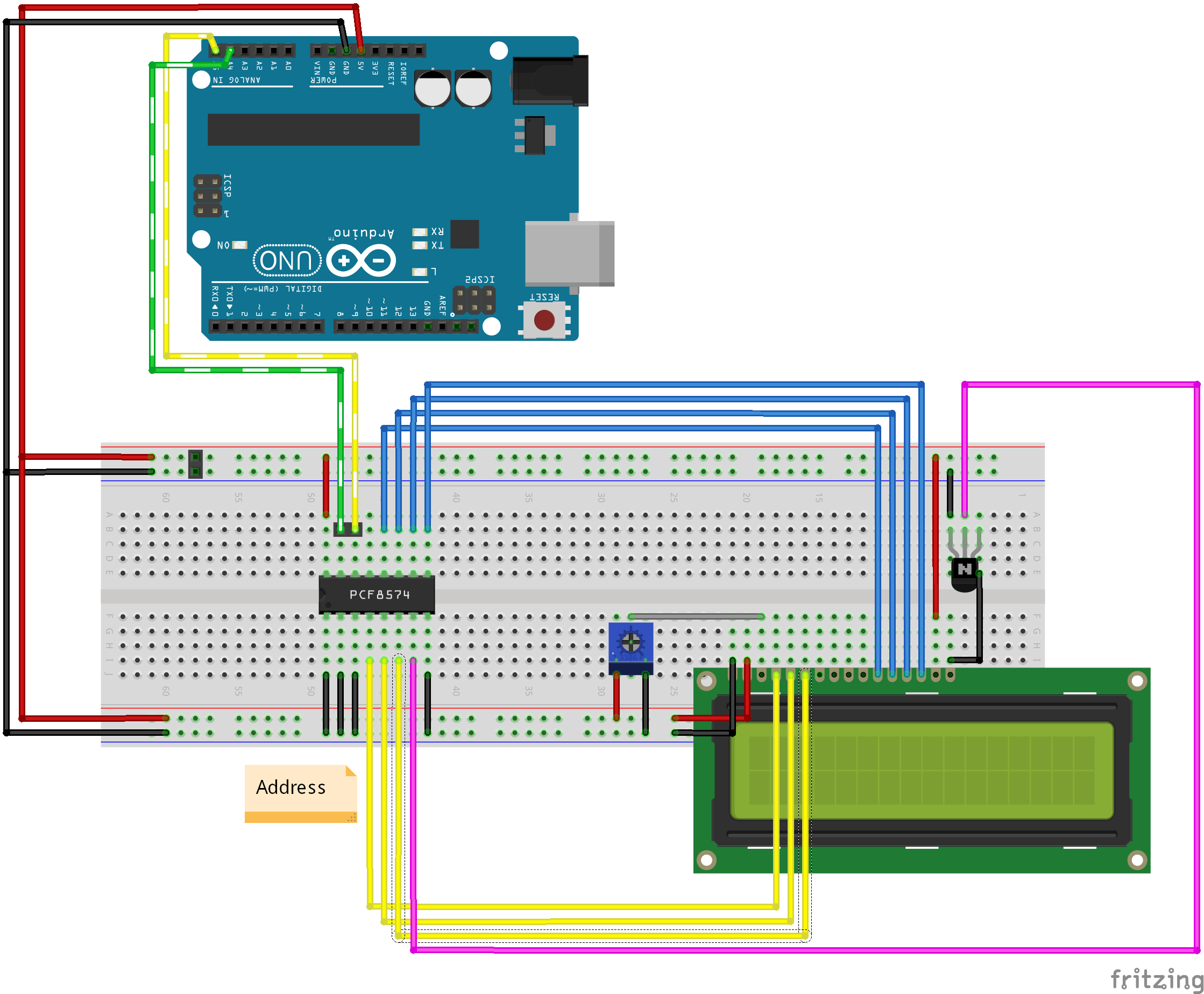 Character LCD I2c Adapter (I2c Connection Example) : 12 Steps (with ...