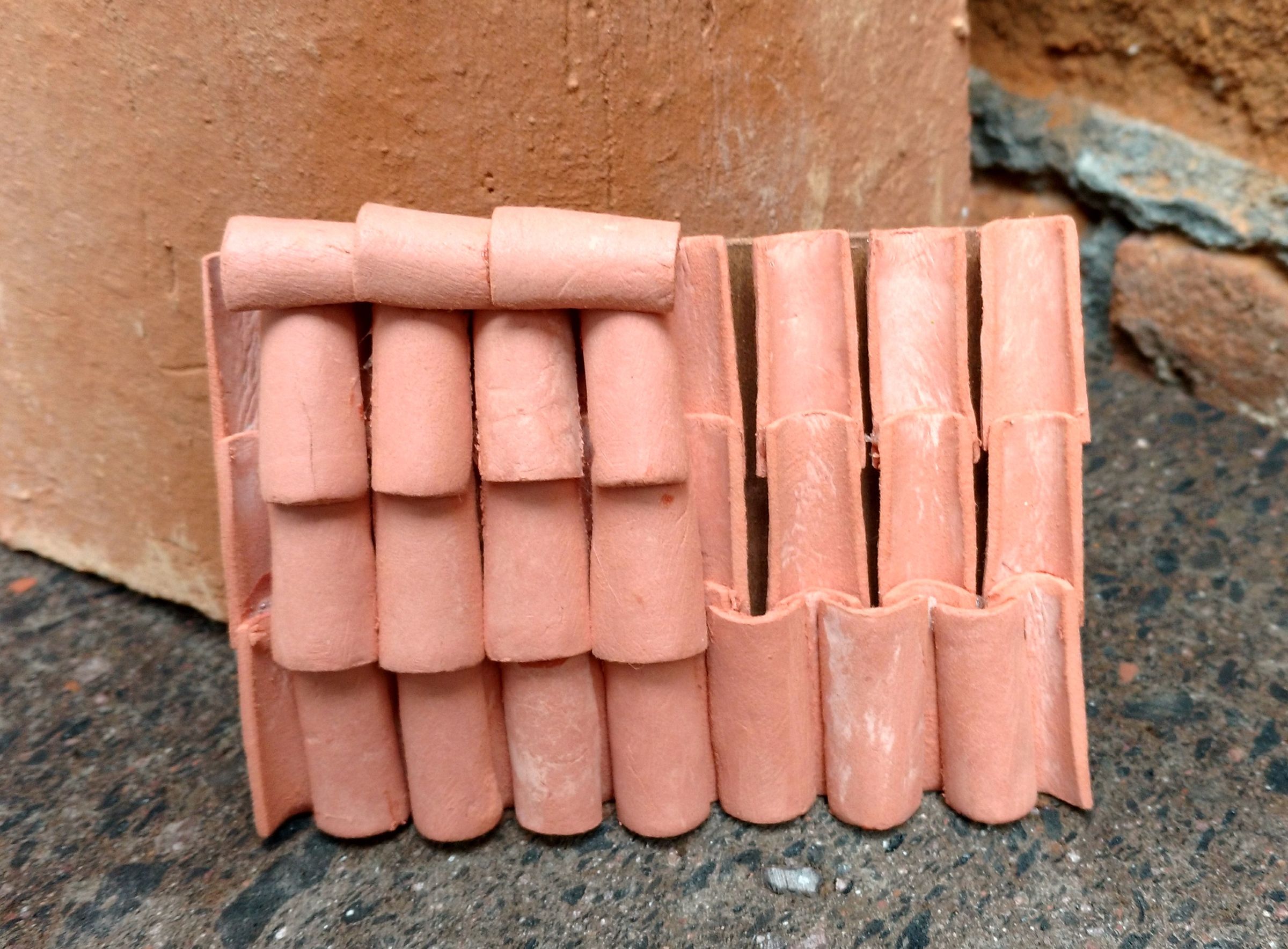 Miniature Clay Roof Tiles (Spanish Tiles) - Scale 1:12 : 9 Steps (with ...