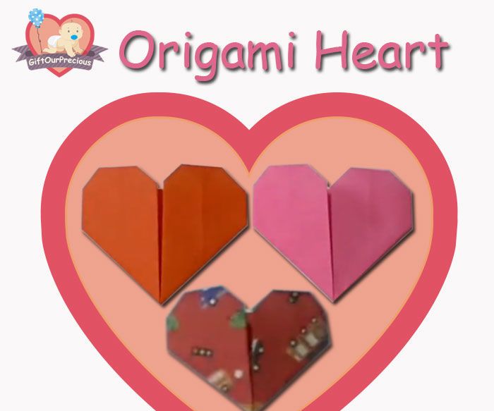 How to Make an Origami Heart Step by Step Instructions : 6 Steps (with ...