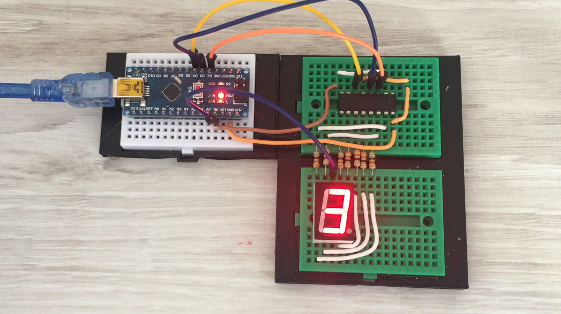 How to Use 74HC595 Shift Register With Arduino. Building Custom 7 ...