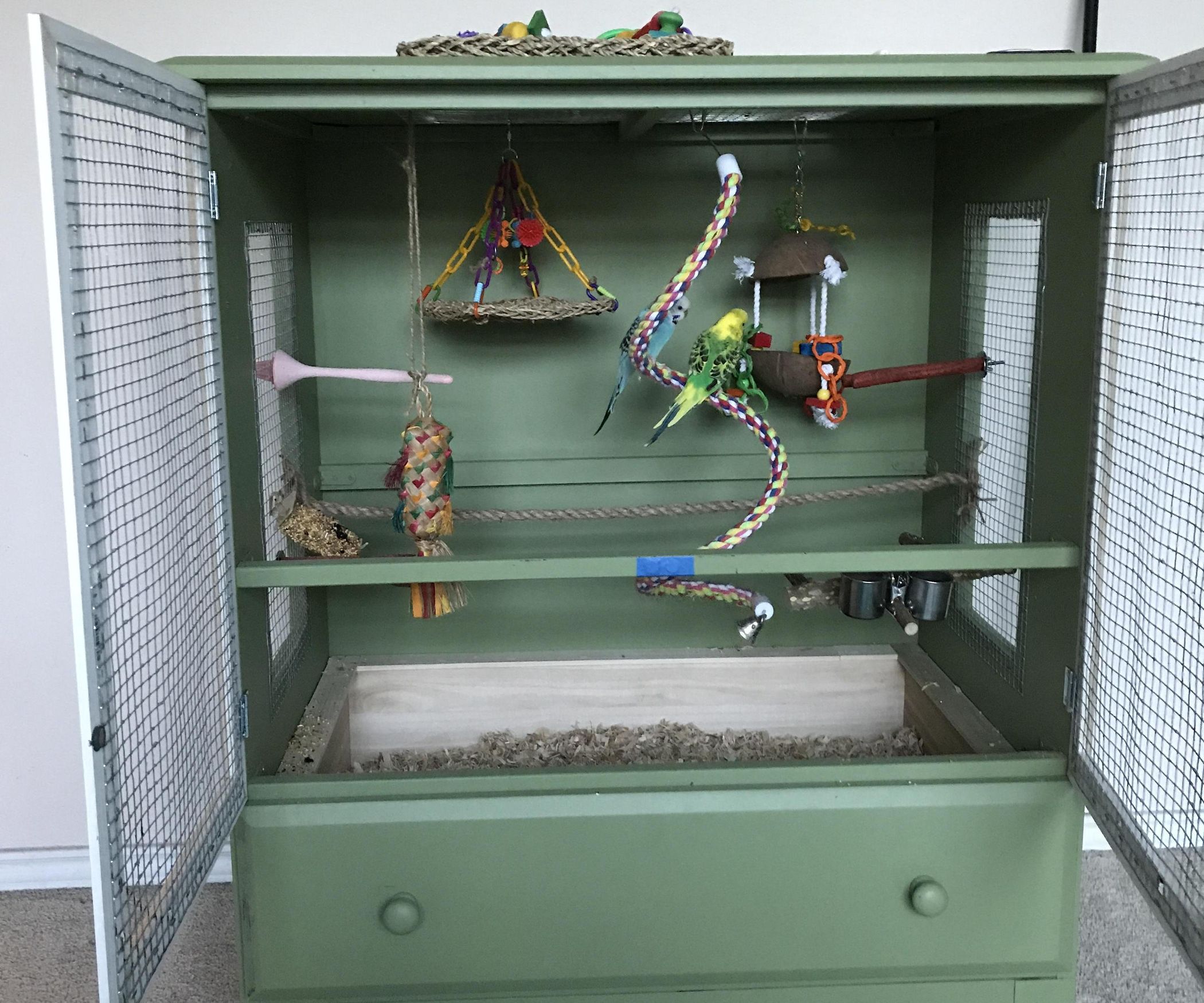 Turn a Chest of Drawers Into a Deluxe Bird Cage : 6 Steps (with ...
