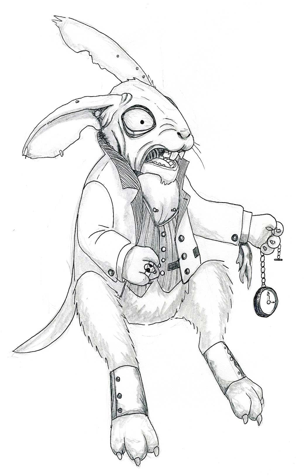 Evil White Rabbit Puppet/toy : 6 Steps (with Pictures) - Instructables