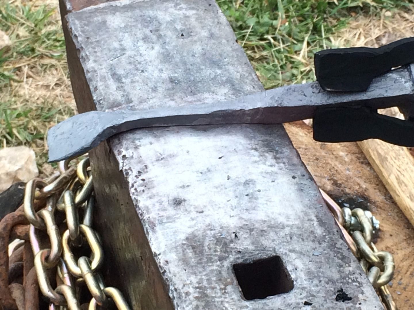 Blacksmithing a Railroad Spike Adze / Garden Tool : 13 Steps (with ...