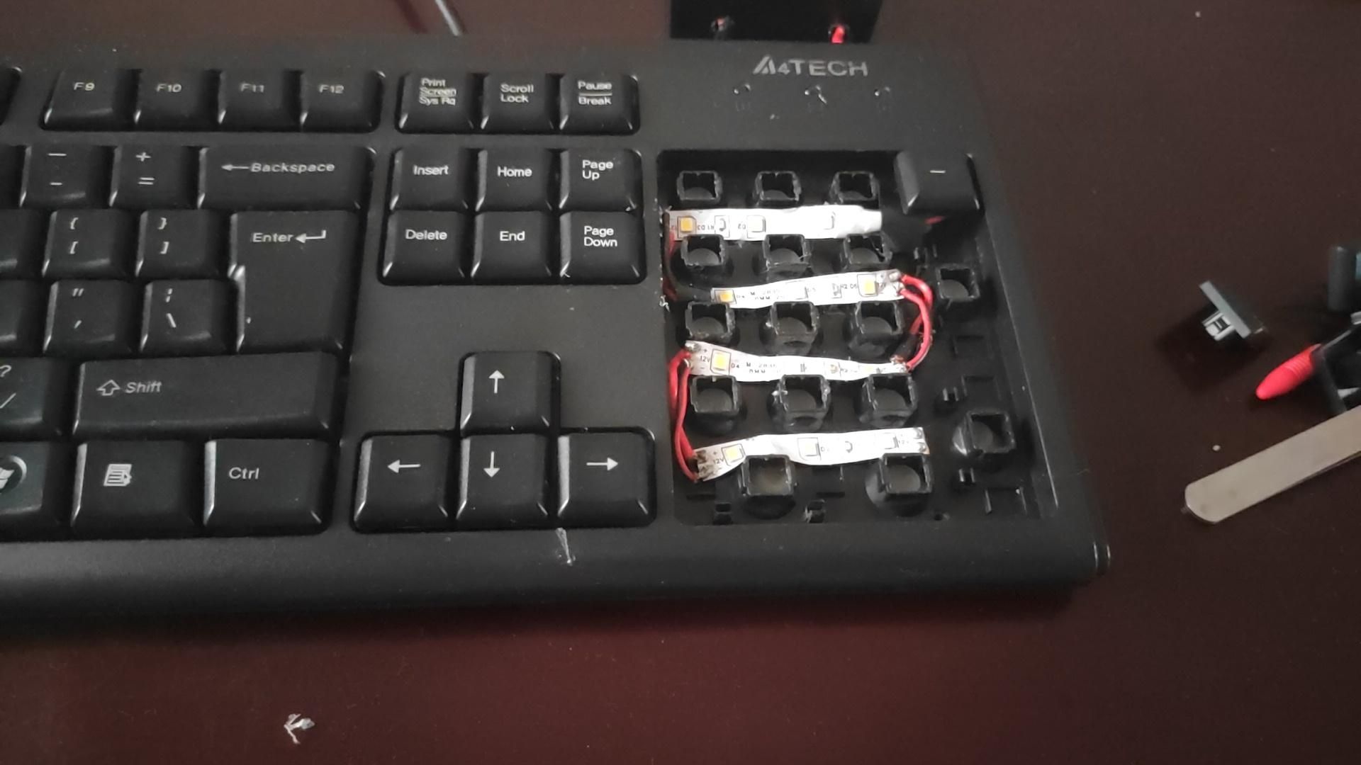 DIY Backlit Keyboard: Convert Non Backlit Keyboard Into a Backlit ...