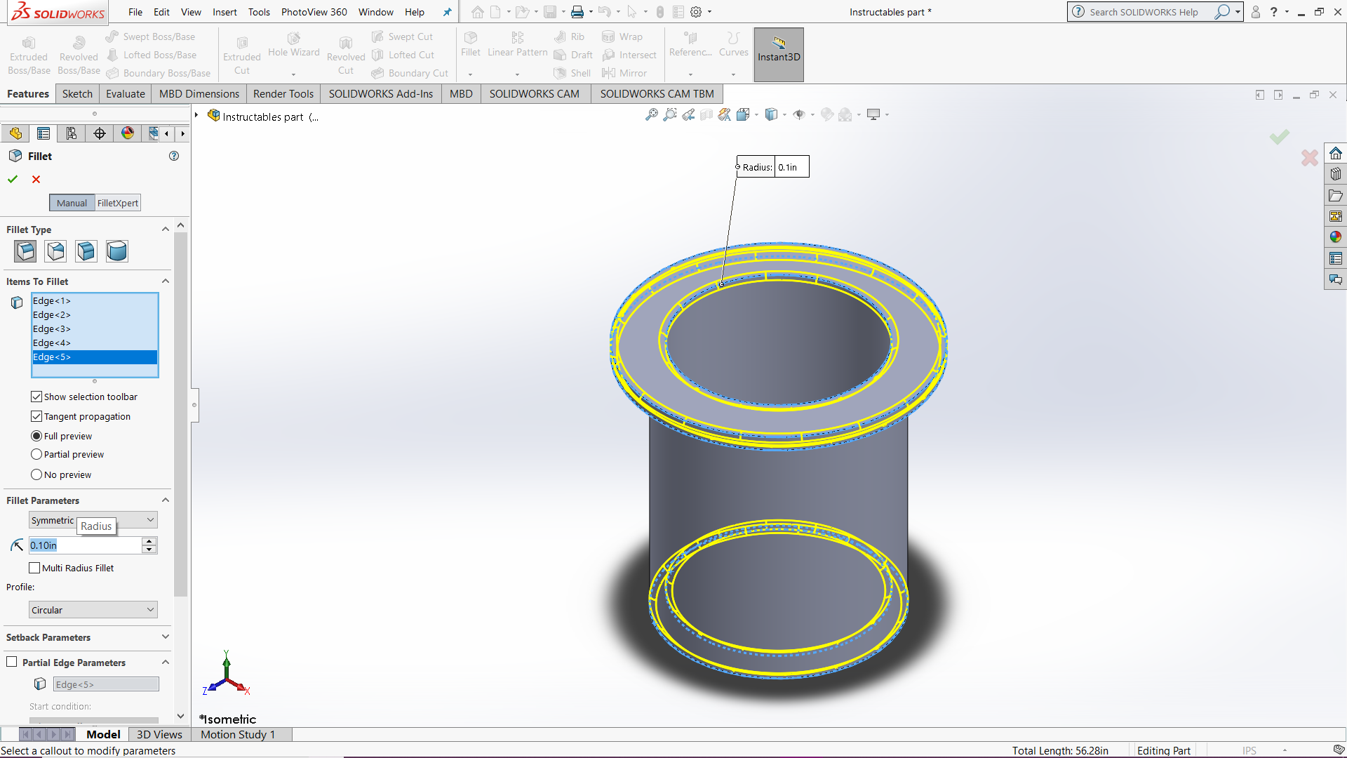 Differentiating Between the Sweep and Loft Commands on Solidworks 2020 ...