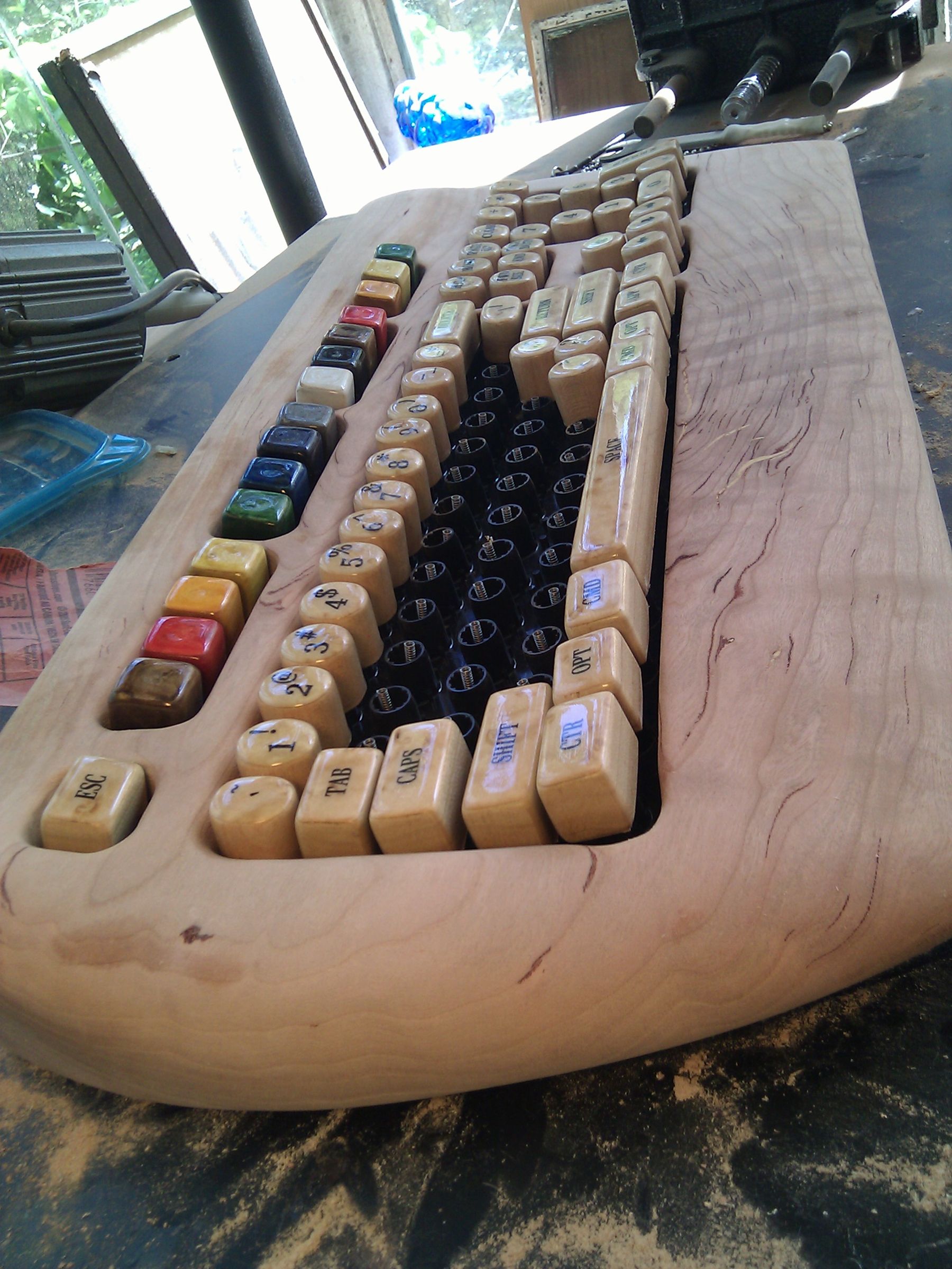 Wooden Computer Keyboard by Steve M. Potter : 24 Steps (with Pictures ...