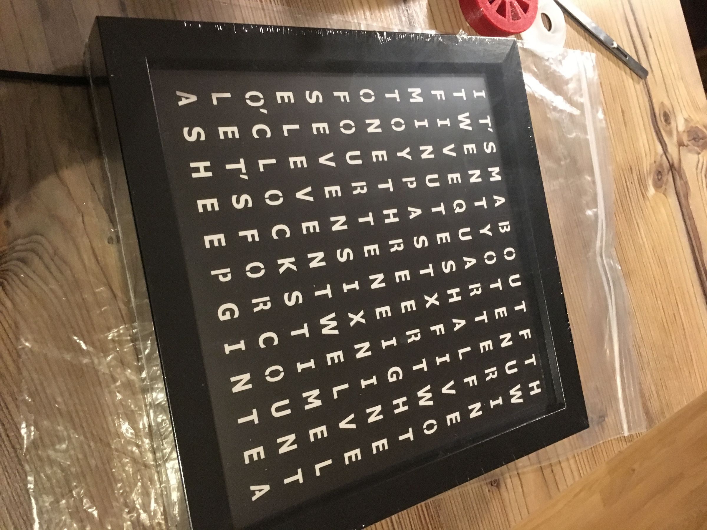 Ribba Word Clock With Wemos D1 Mini (Internet Time Server) : 8 Steps (with Pictures) - Instructables