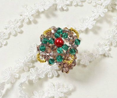 Glass Bead Ring Patterns and Instructions on How to Make a Christmas ...