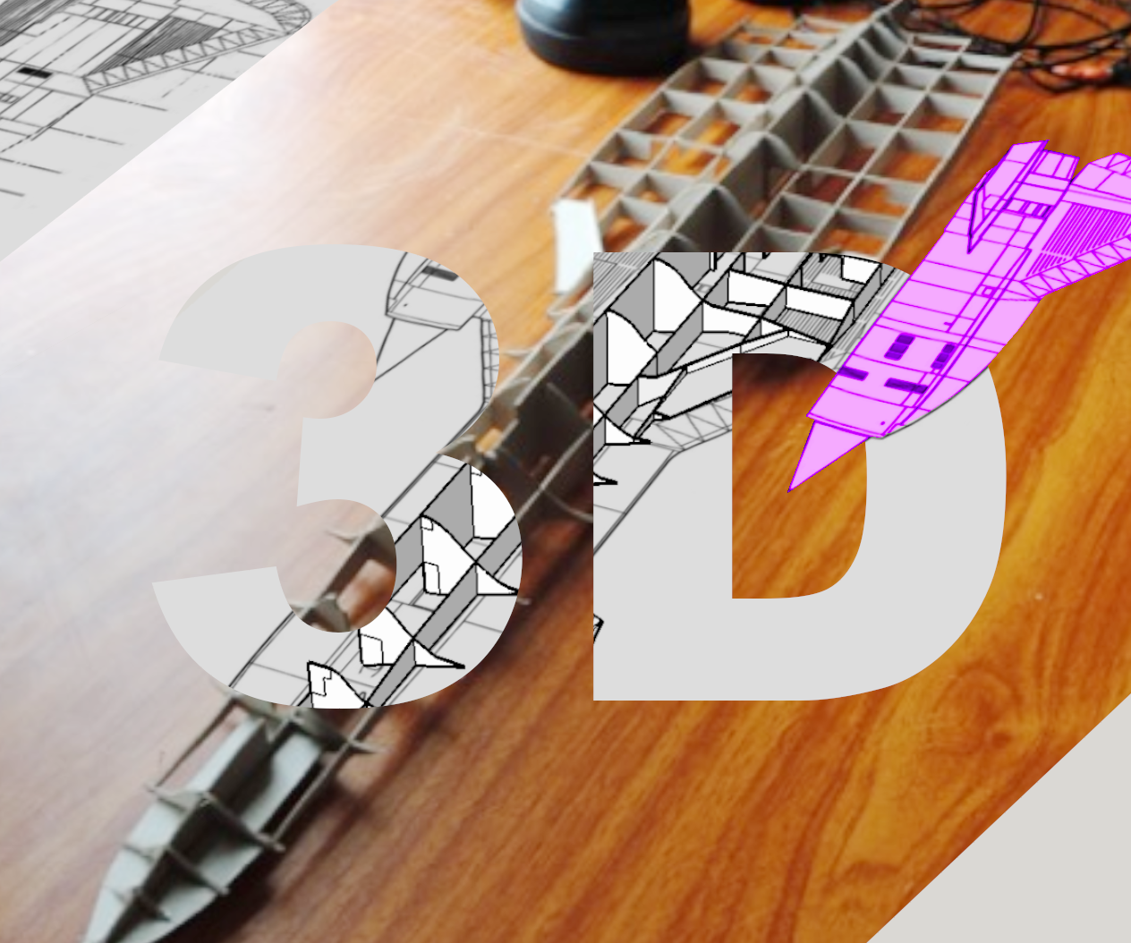 Make a Detailed Paper Model Plane Template/pattern Using Sketchup ...