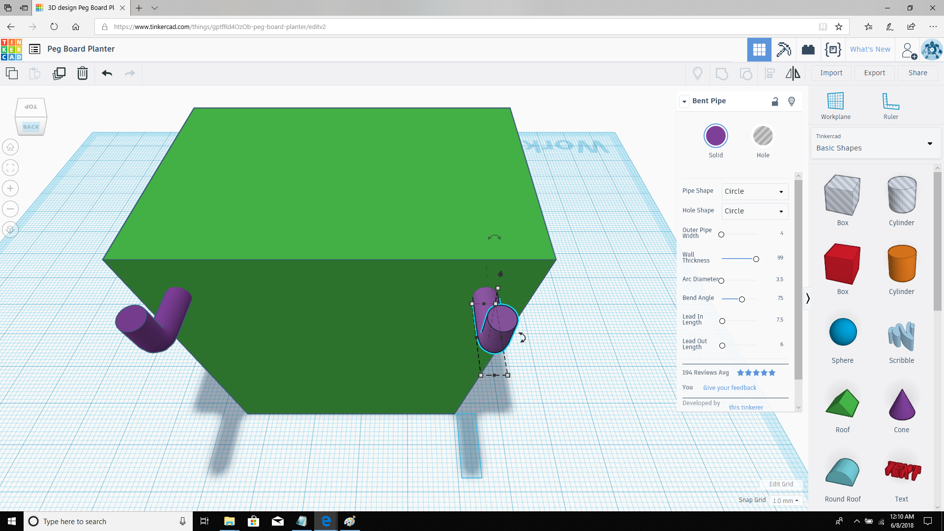 TinkerCAD - Peg Board Planter : 6 Steps (with Pictures) - Instructables