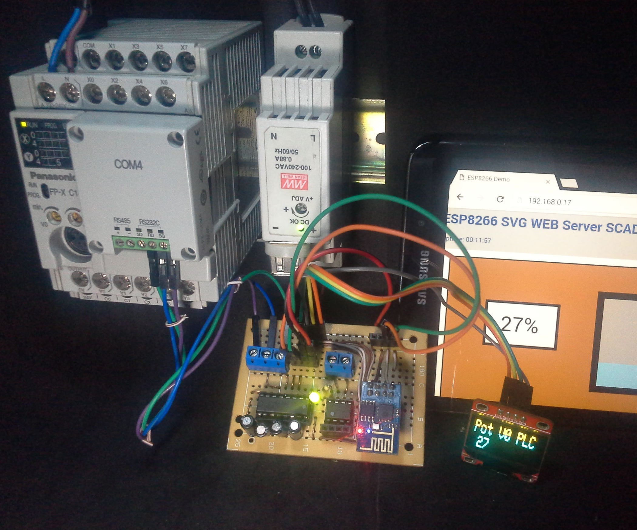 ESP8266 Scada SVG Modbus RTU PLC Panasonic FPX C14R : 4 Steps - Instructables