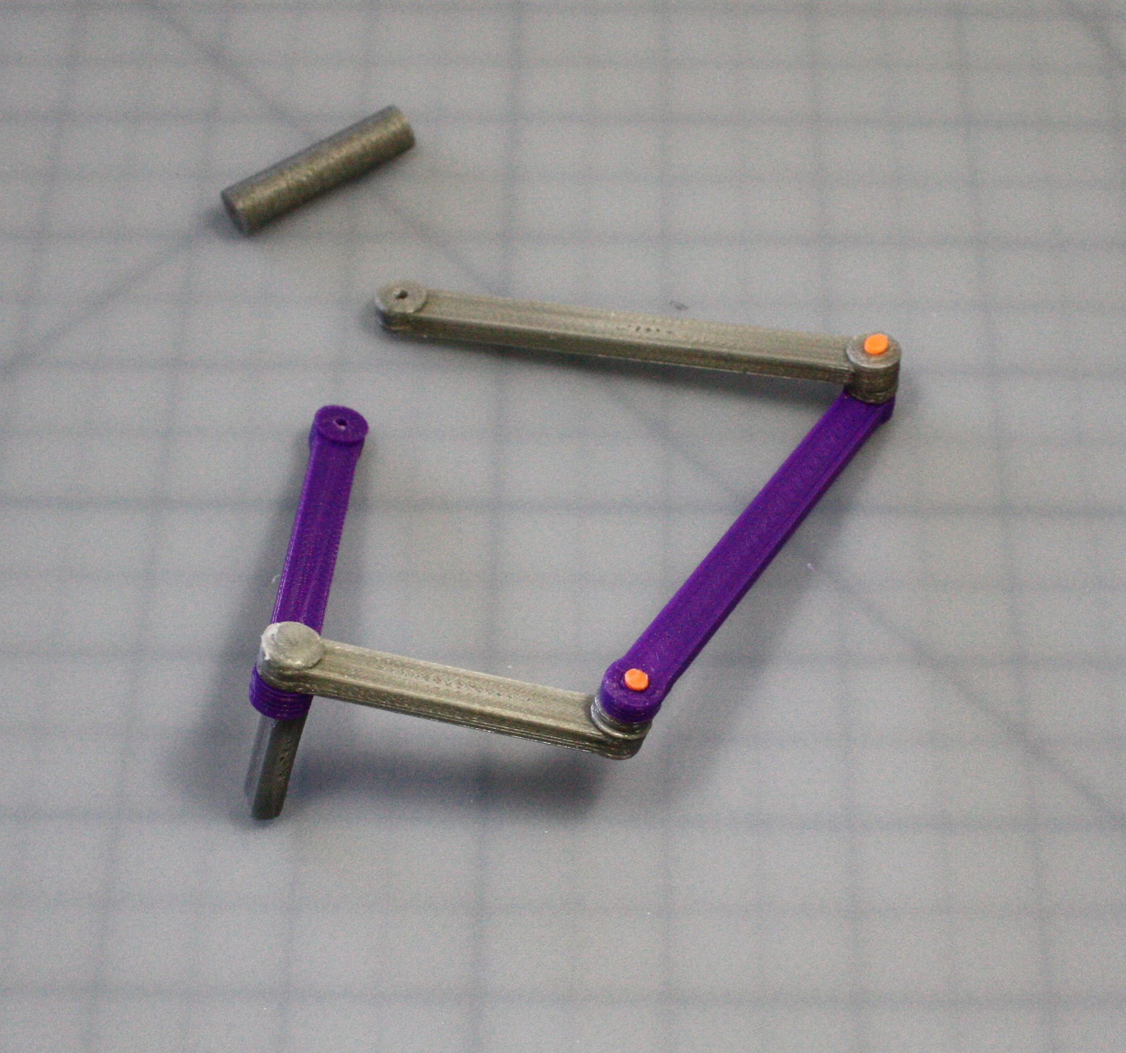 Mechanical Art Bots: Four-Bar Linkage Mechanism : 8 Steps (with ...