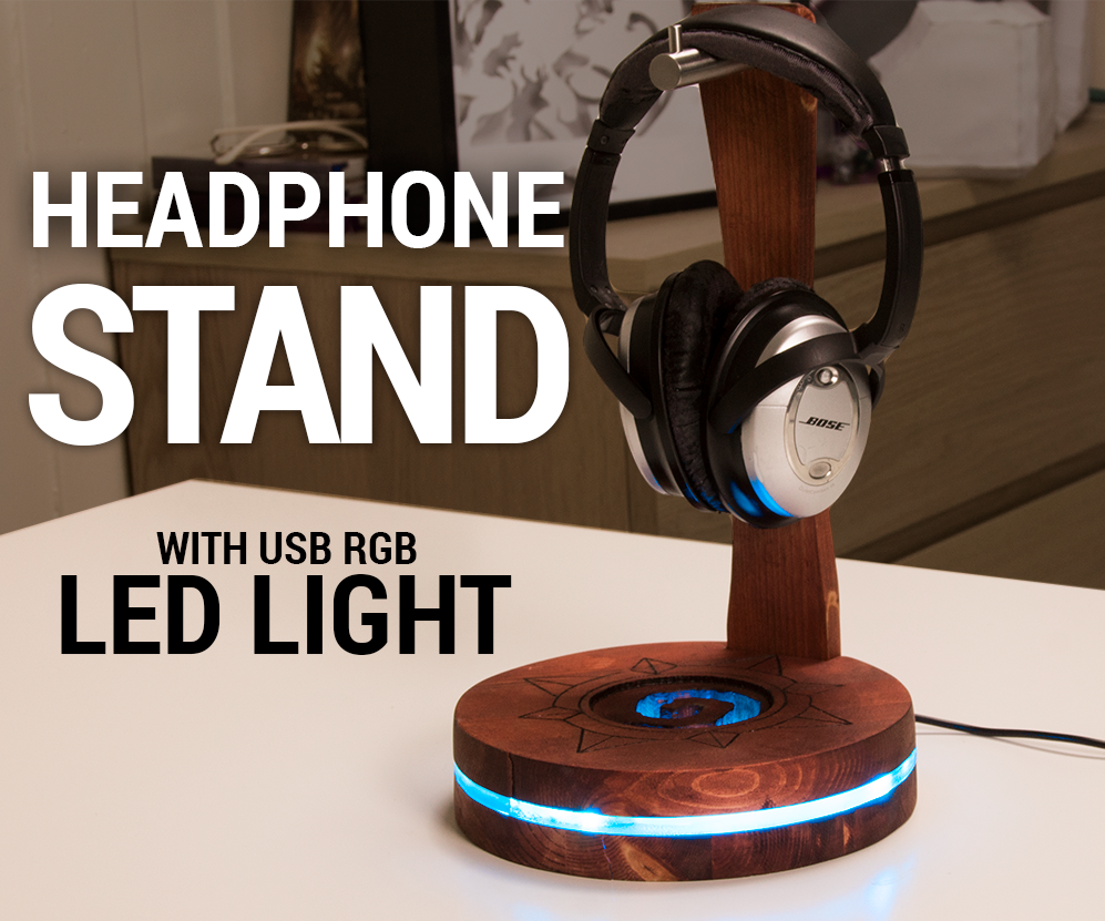 USB Headphone Stand With RGB LED Lighting : 23 Steps (with Pictures ...